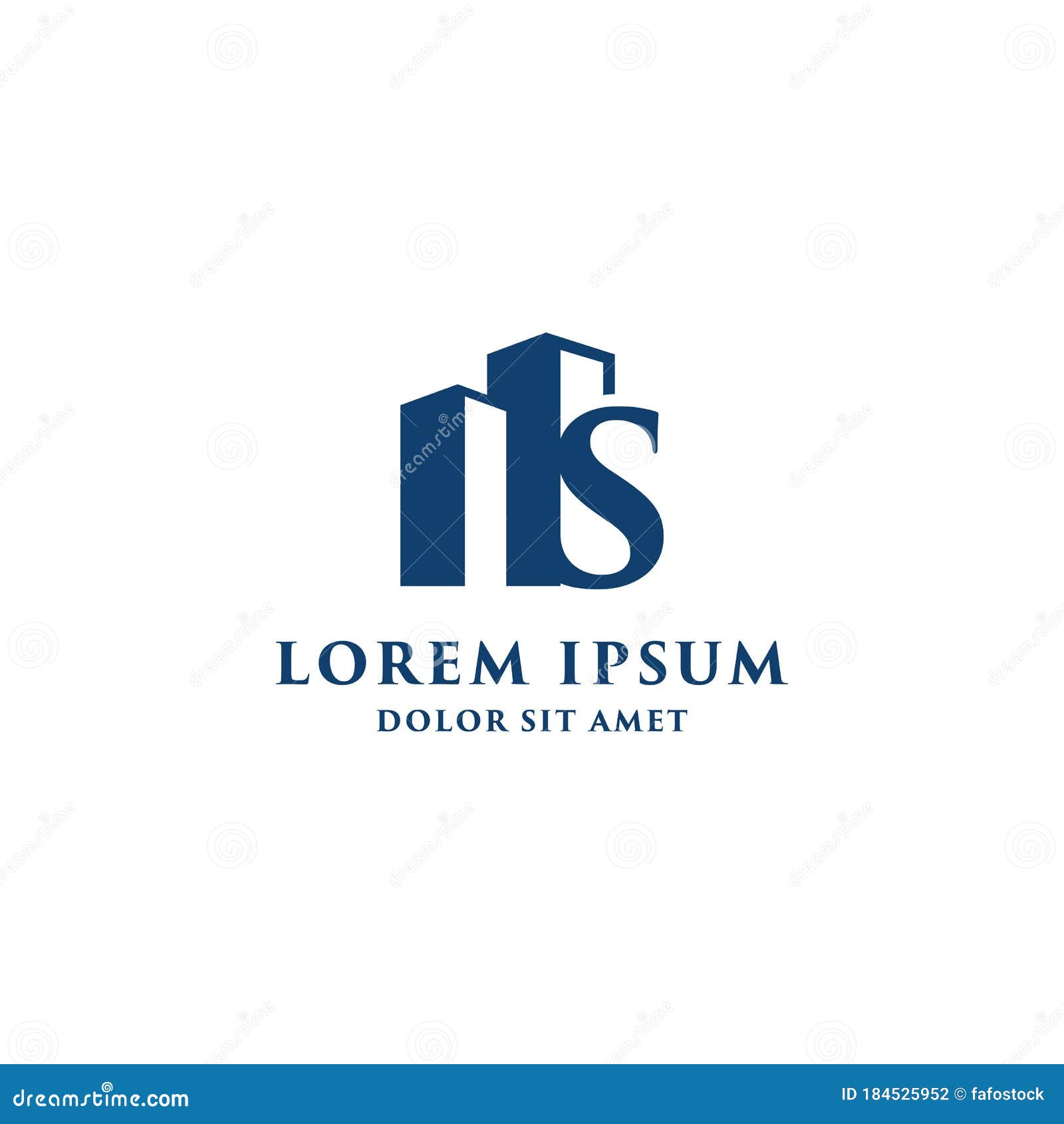 Letter S Building Logo Design Template. Stock Vector - Illustration of ...