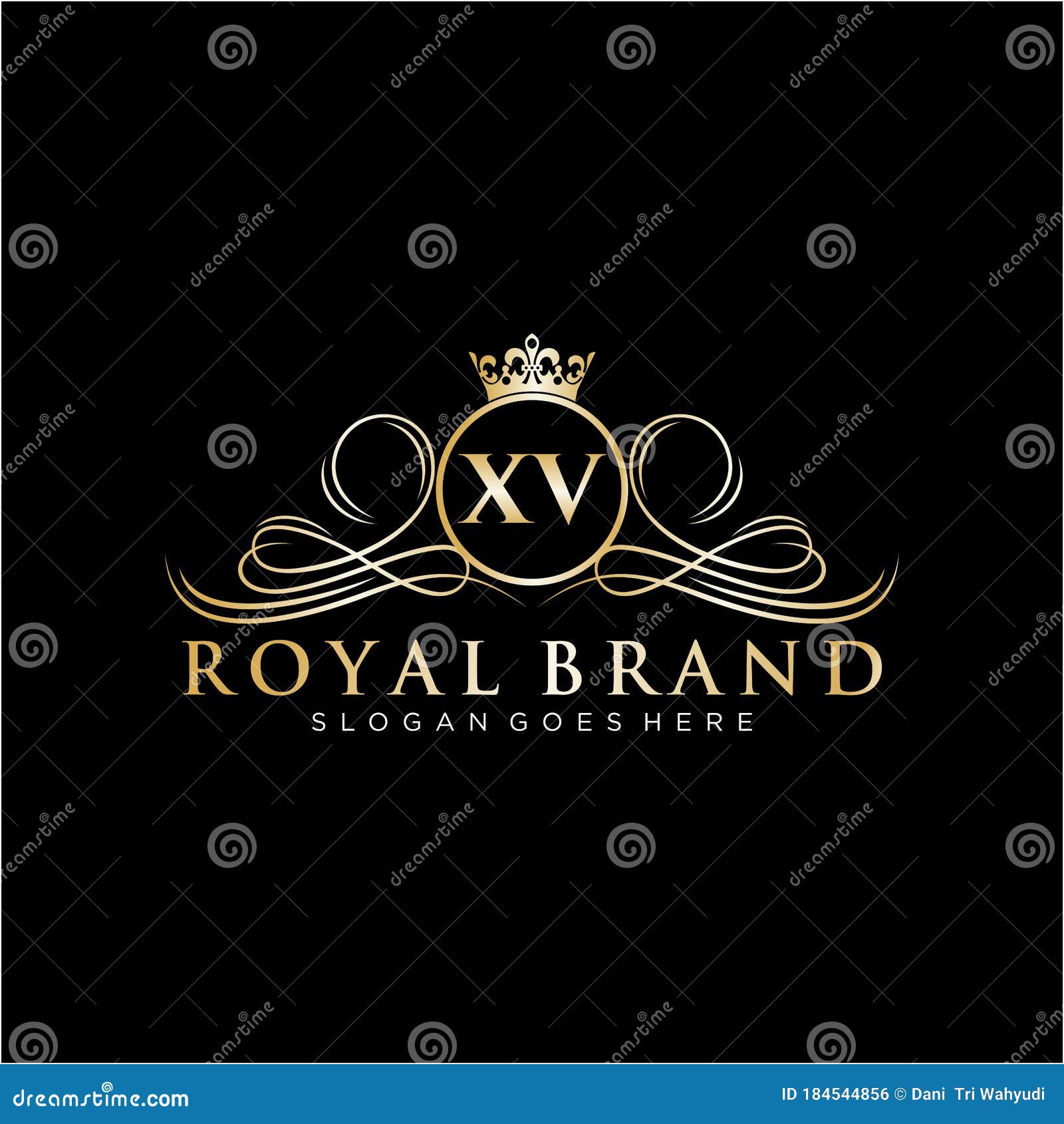 XV Signature Logo Template Vector Stock Illustration - Illustration of ...