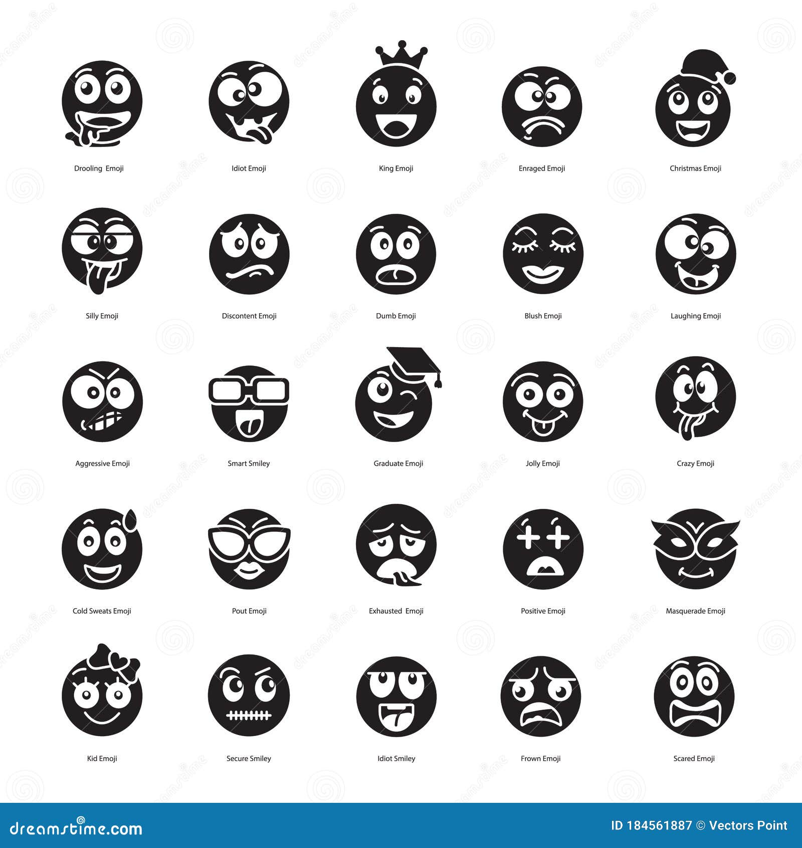 Emoticon Phrase Filled Vectors Pack | CartoonDealer.com #184561887