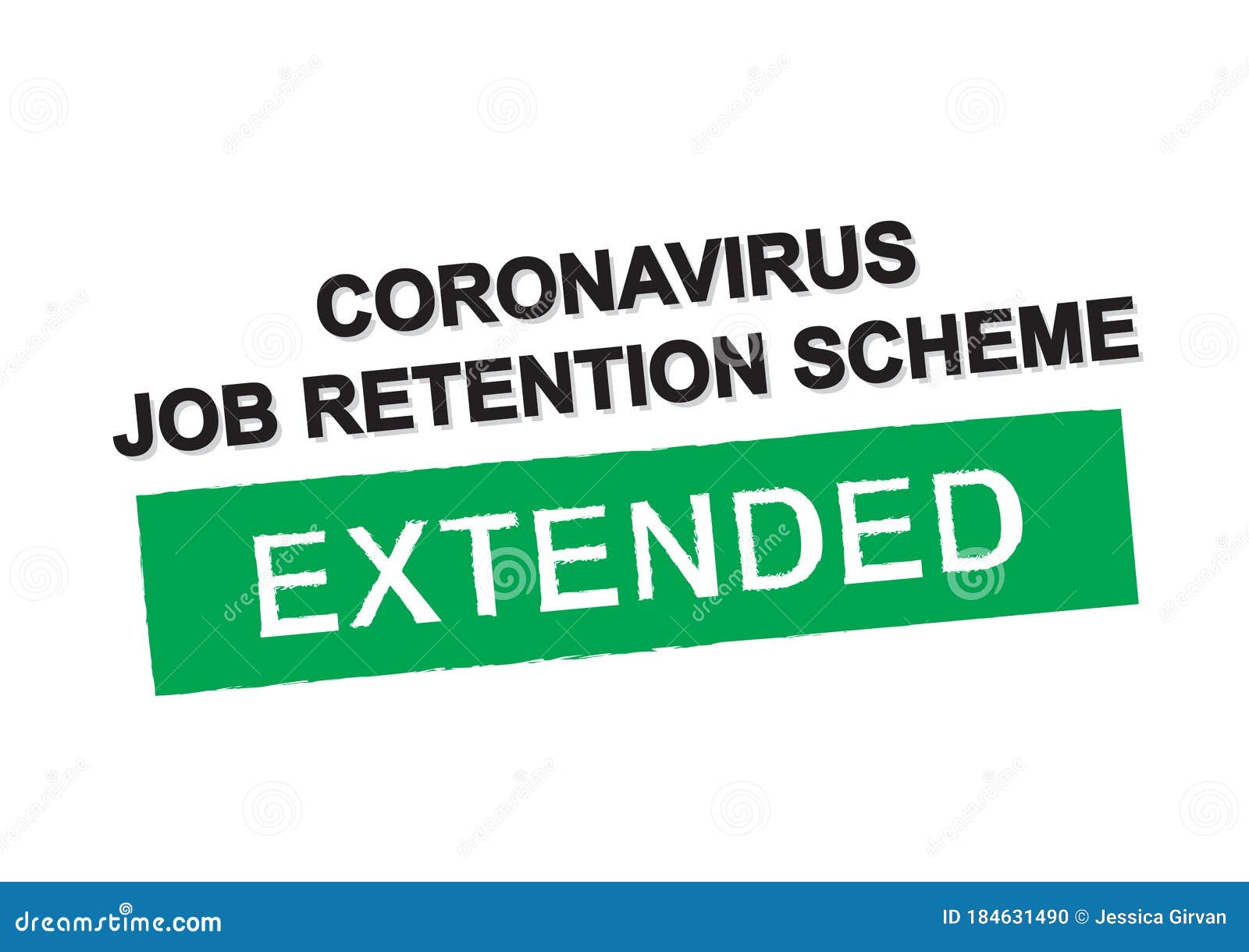 Coronavirus Job Retention Scheme Extended Vector Stock Vector ...