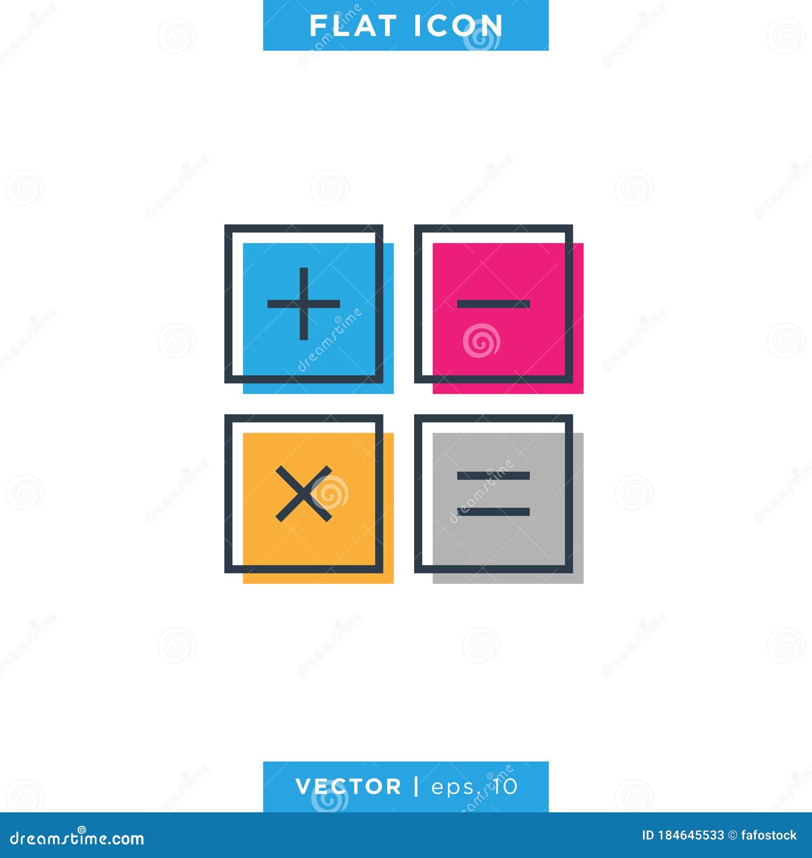 Calculator Icon Line Vector Logo Design Template. Stock Vector ...