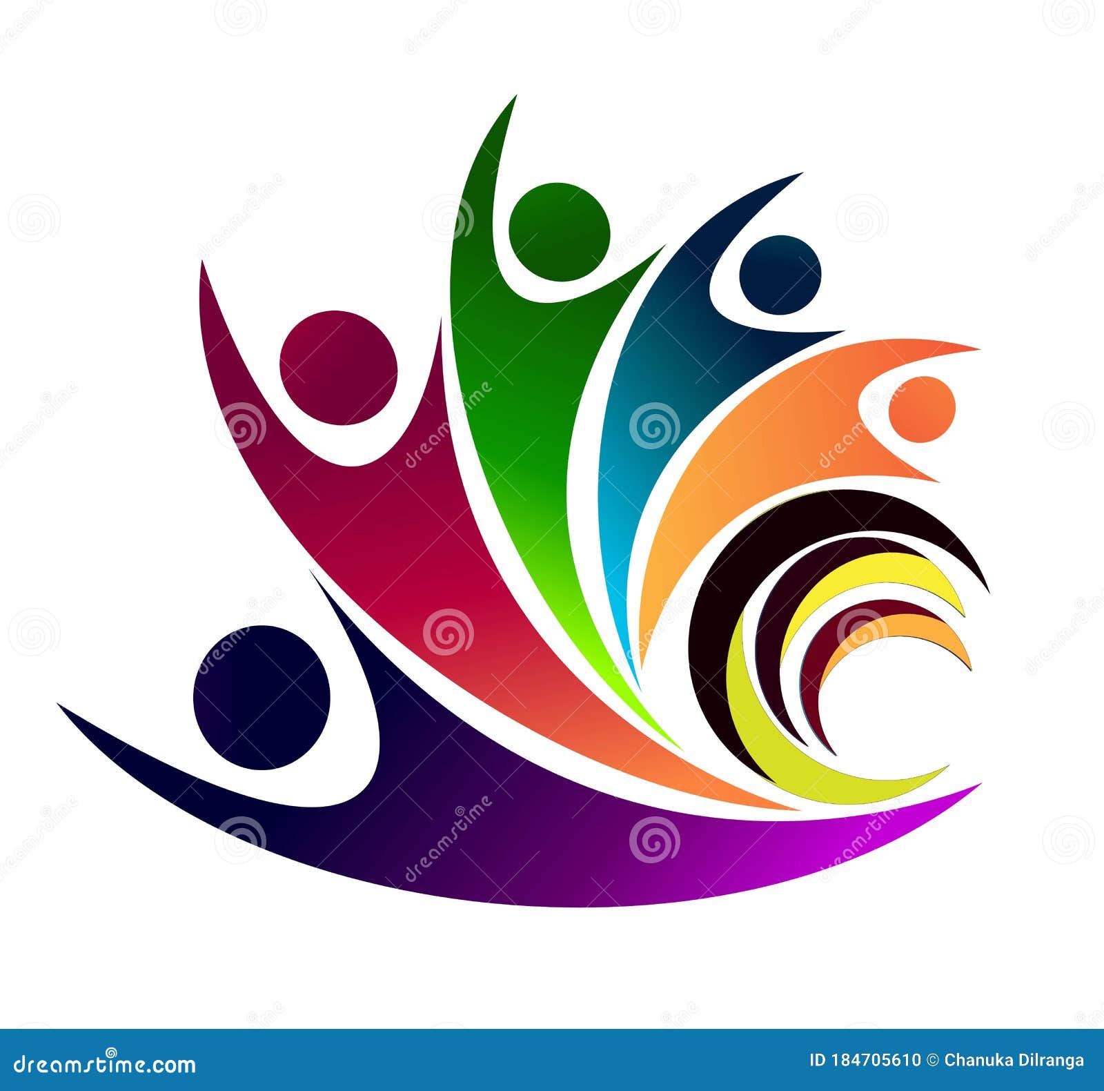 People team logo.set 01. stock vector. Illustration of humans - 184705610