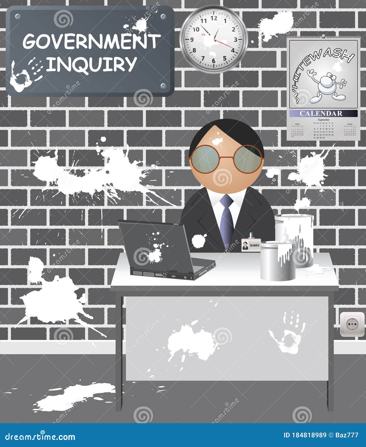 Government Inquiry Cover Up Stock Vector - Illustration of ...