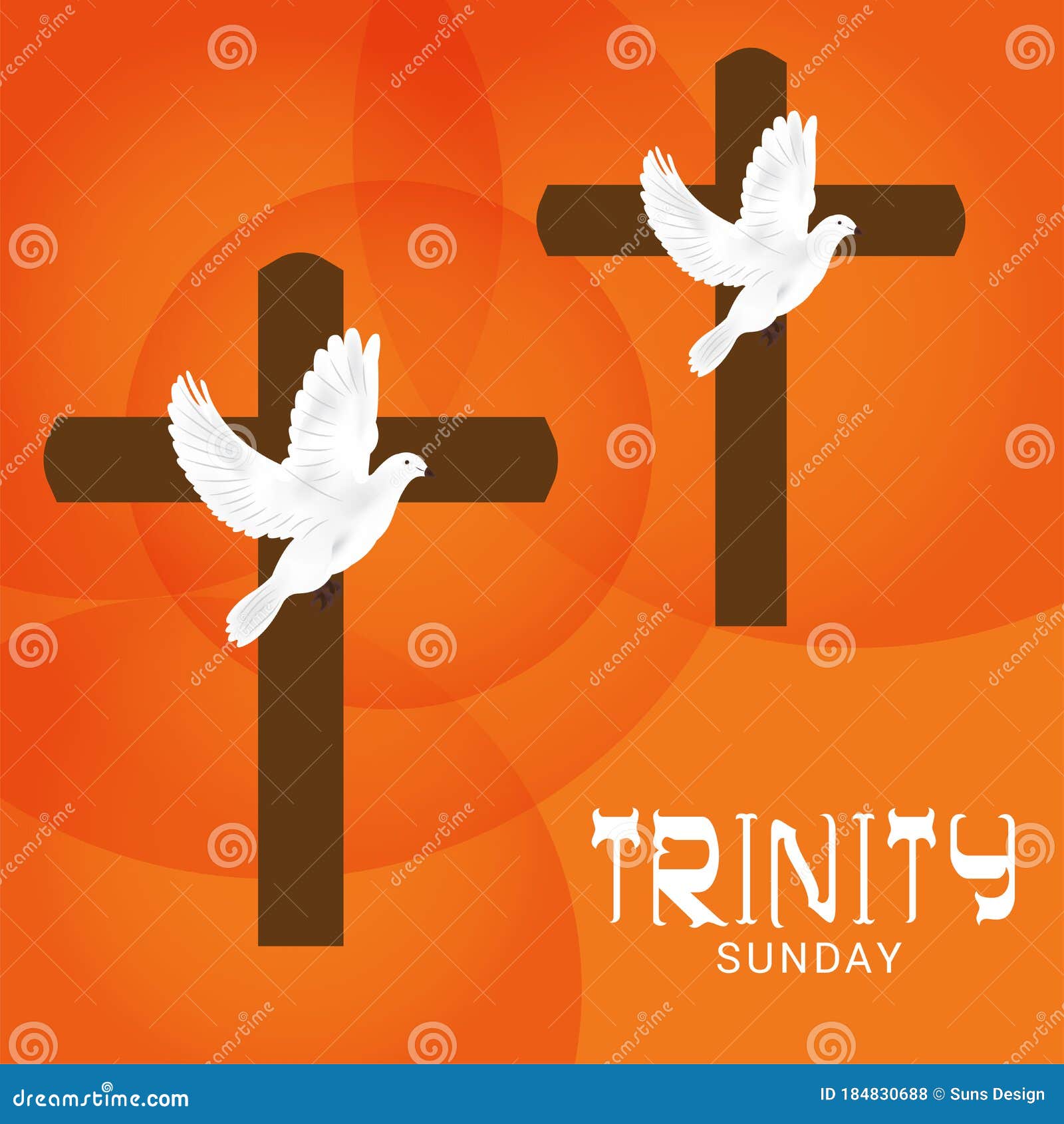 Trinity Sunday. stock illustration. Illustration of banner - 184830688