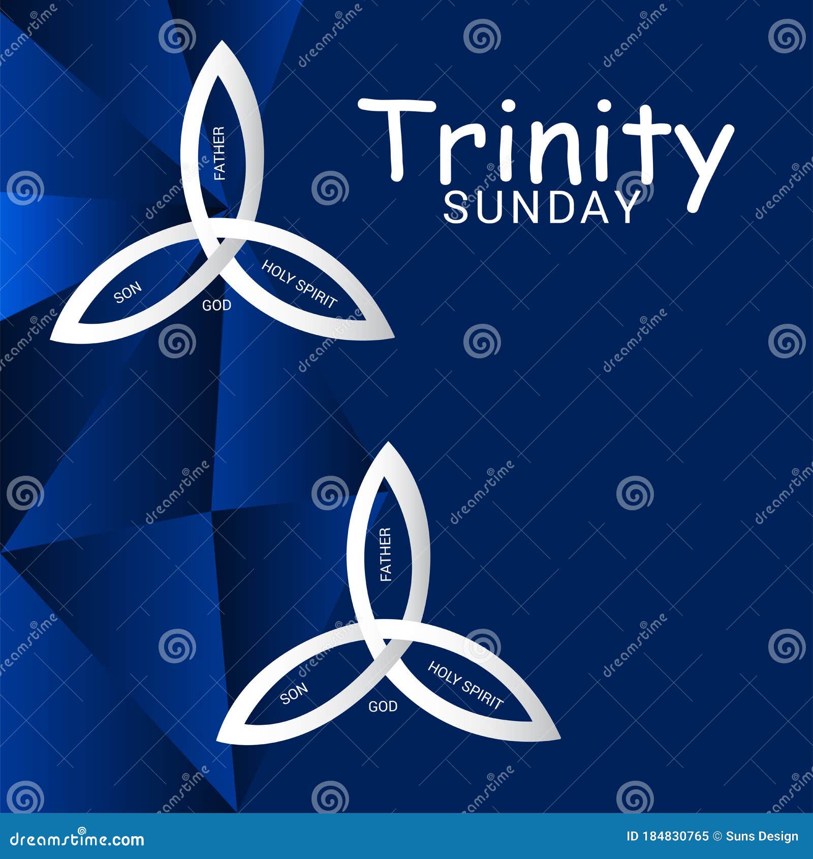 Trinity Sunday. stock illustration. Illustration of abstract - 184830765