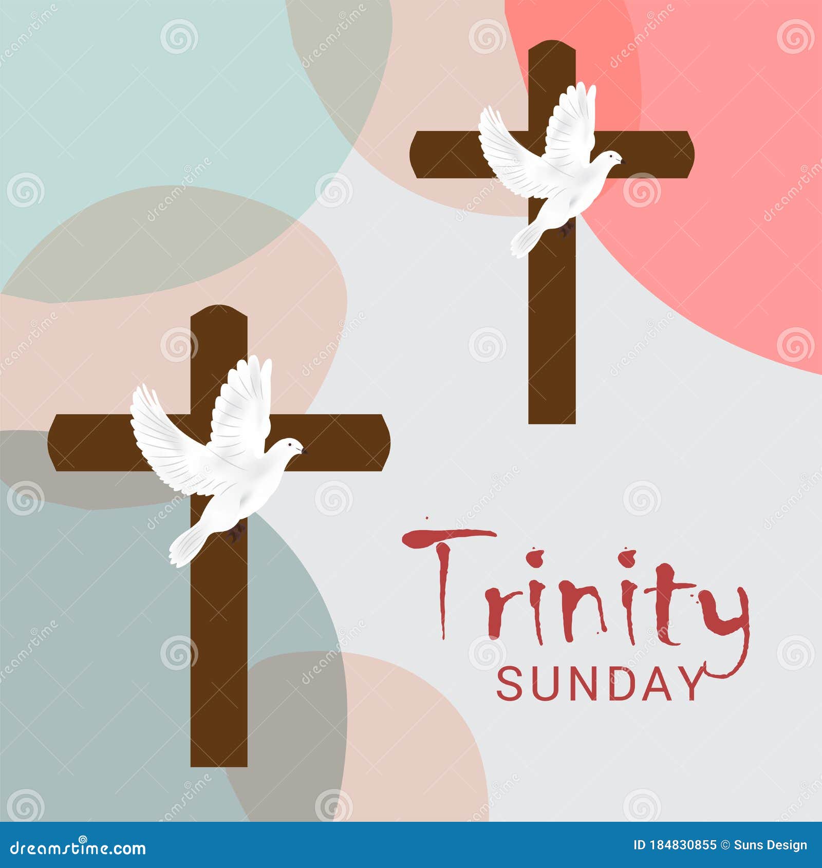 Trinity Sunday. stock illustration. Illustration of christian - 184830855