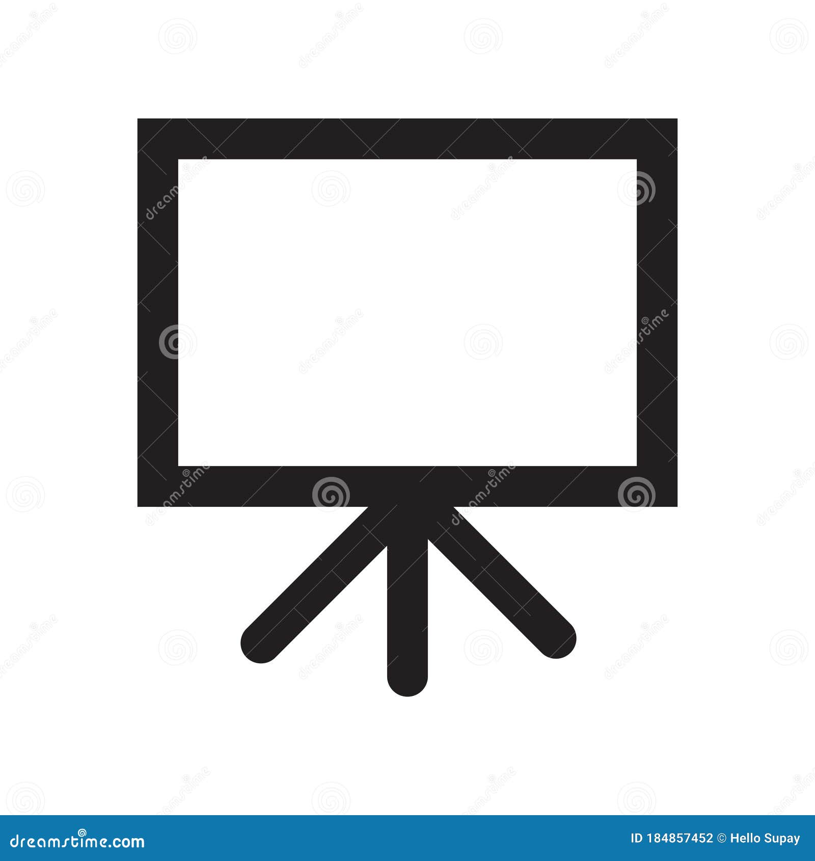 Icon Line Projector Slide Page Stock Vector - Illustration of office ...