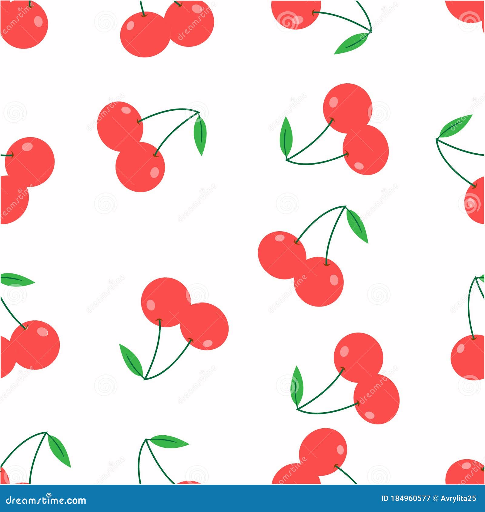 Graphic of Cherry Pattern Seamless Background Vector Stock Vector ...