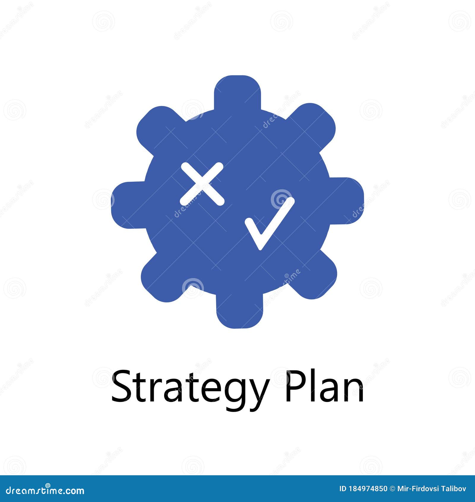 Strategy Plan Icon. Vector Illustration. Flat Icon Stock Vector ...