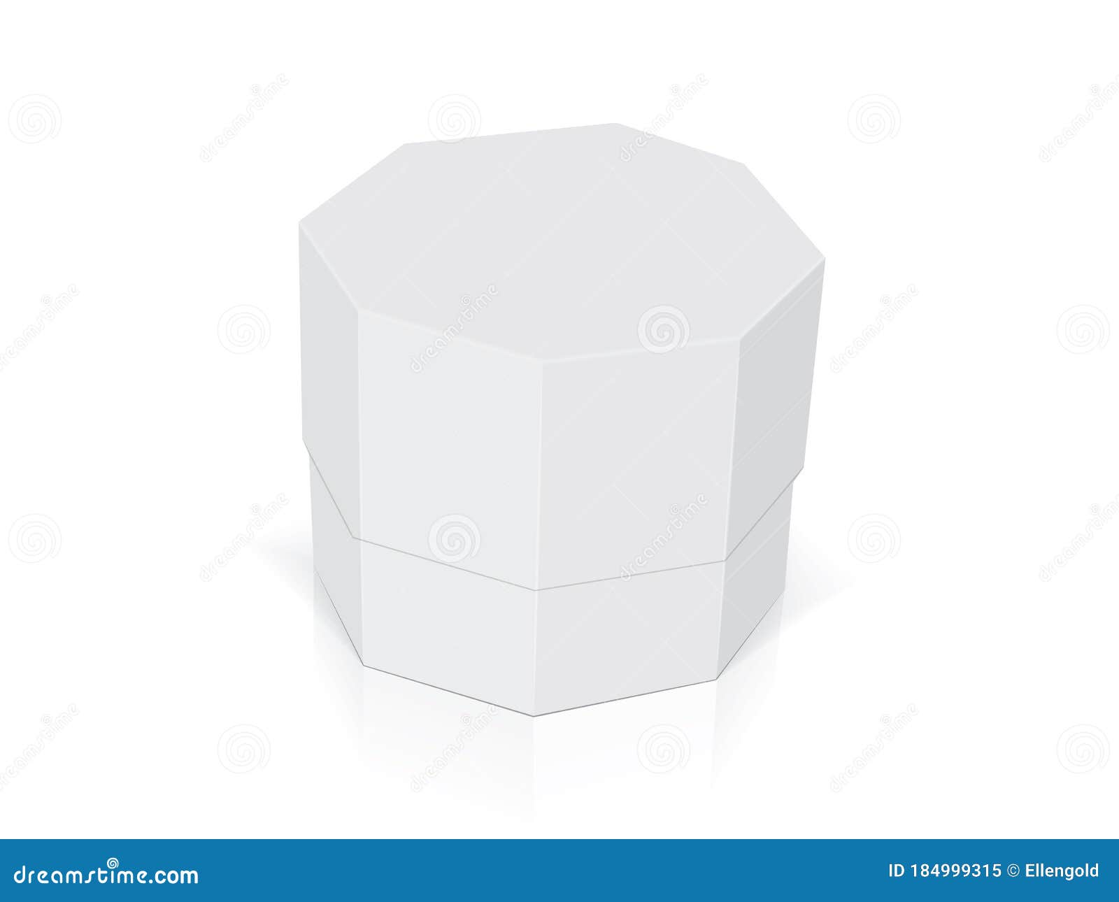 Octagonal Box for Your Design and Logo Stock Vector - Illustration of ...