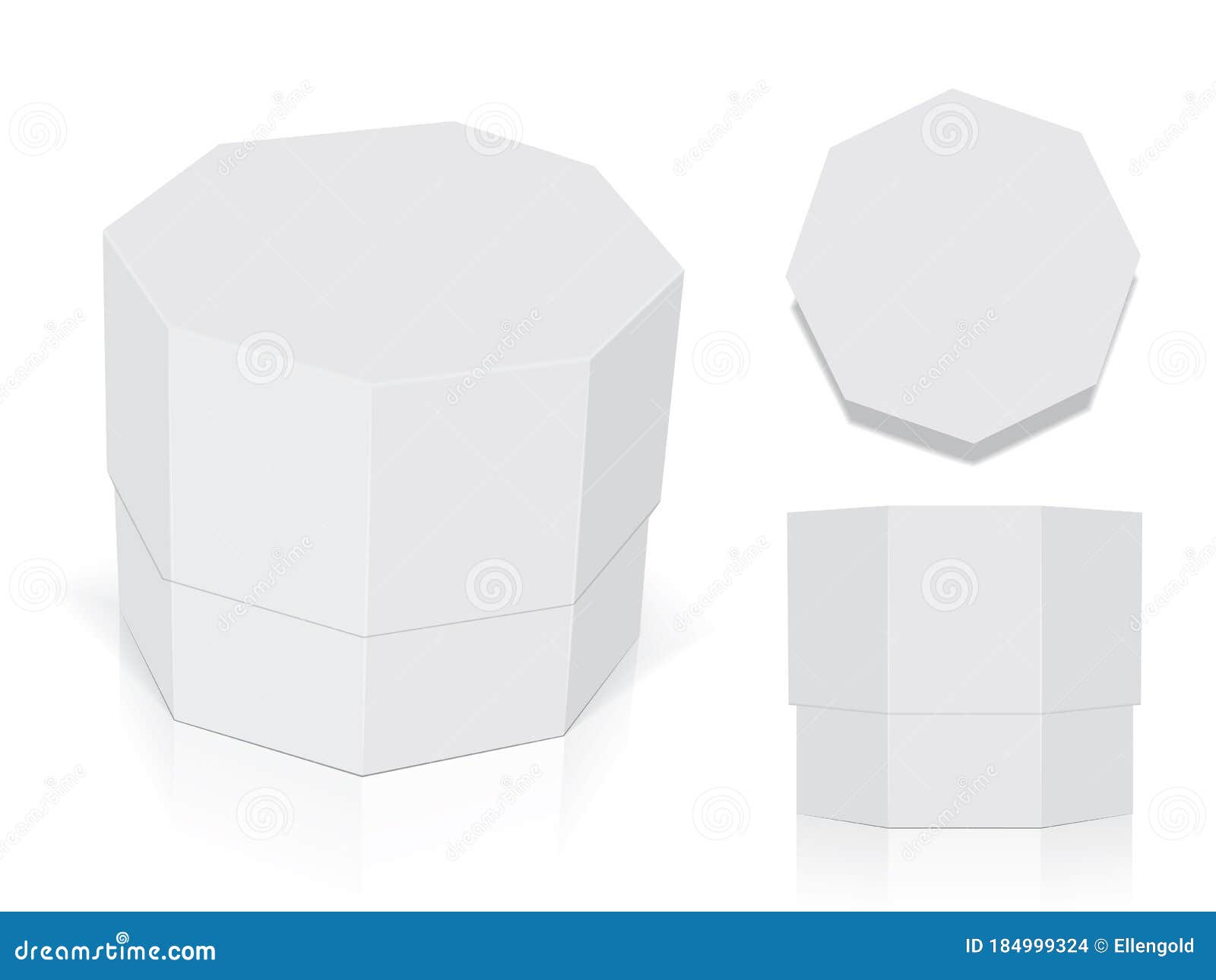 Octagonal Box for Your Design and Logo Stock Vector - Illustration of ...