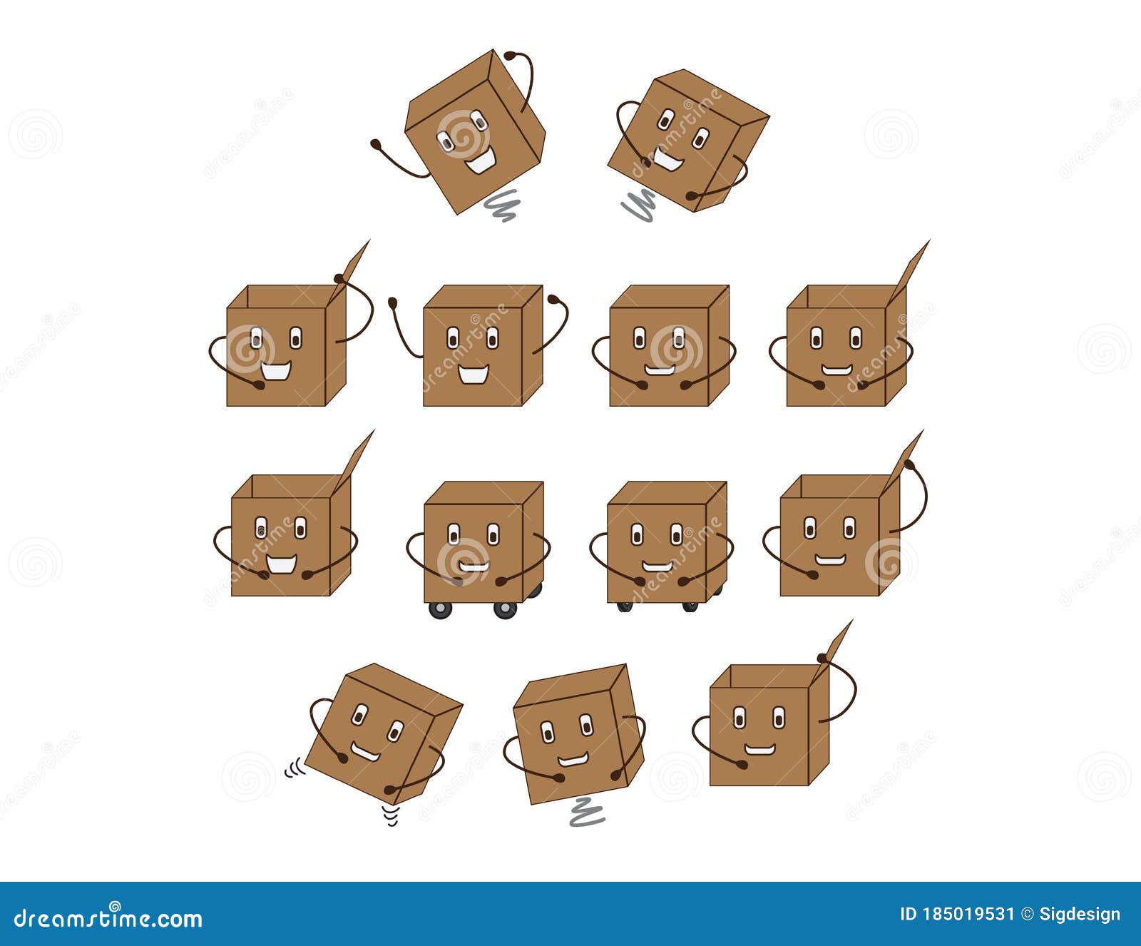 Cartoon Boxes Royalty-Free Stock Photography | CartoonDealer.com #2713037
