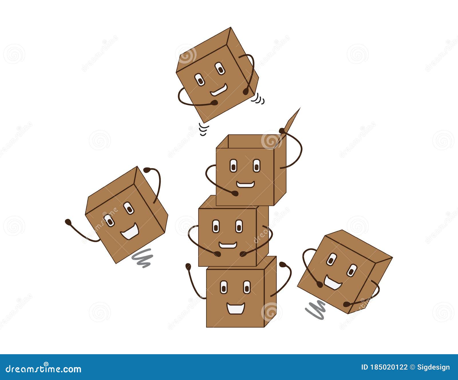 Cartoon Boxes Royalty-Free Stock Photography | CartoonDealer.com #2713037