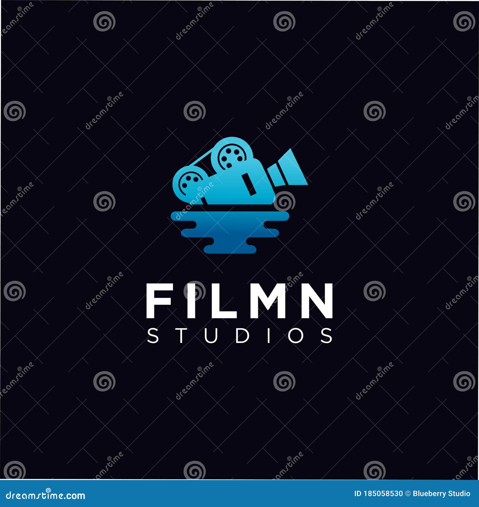 Floating Movie Video Cinema Cinematography Film Production Logo Design ...