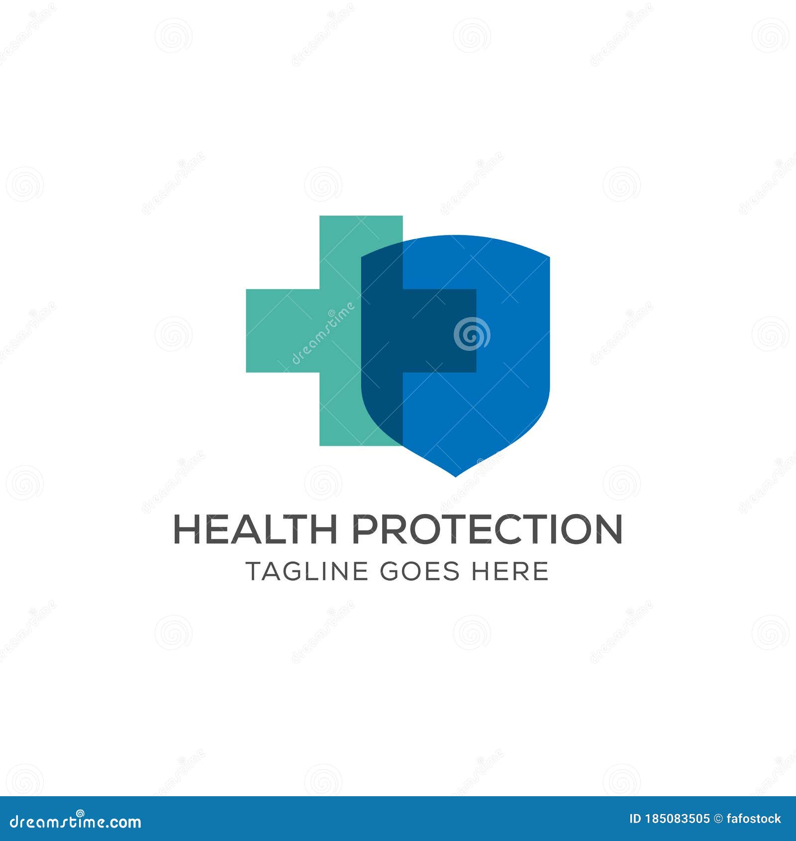 Health Protection with Shield Logo Design Vector Template for Medical ...