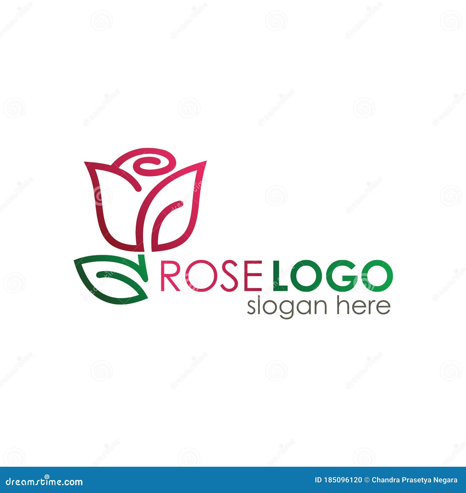 Rose Abstract Logo in Vector Stock Vector - Illustration of logotype ...