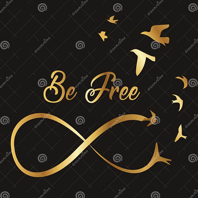 Infinity Freedom Symbol Vector Illustration Stock Vector - Illustration ...