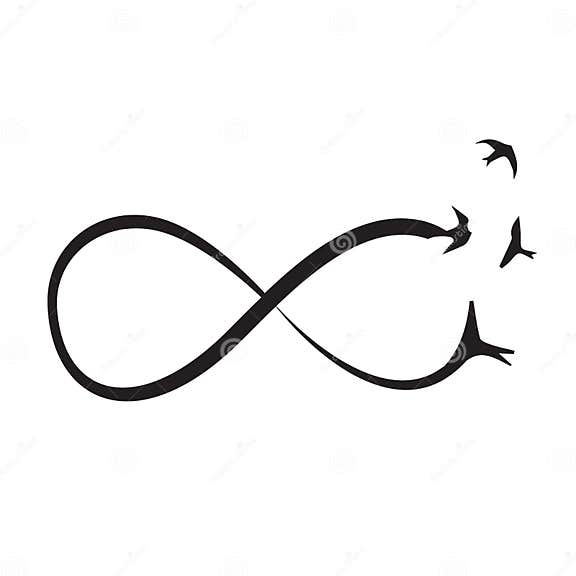 Print Infinity Freedom Symbol Vector Illustration Stock Vector ...