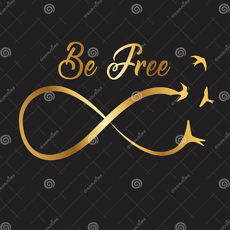 Print Infinity Freedom Symbol Vector Illustration New Stock Vector ...