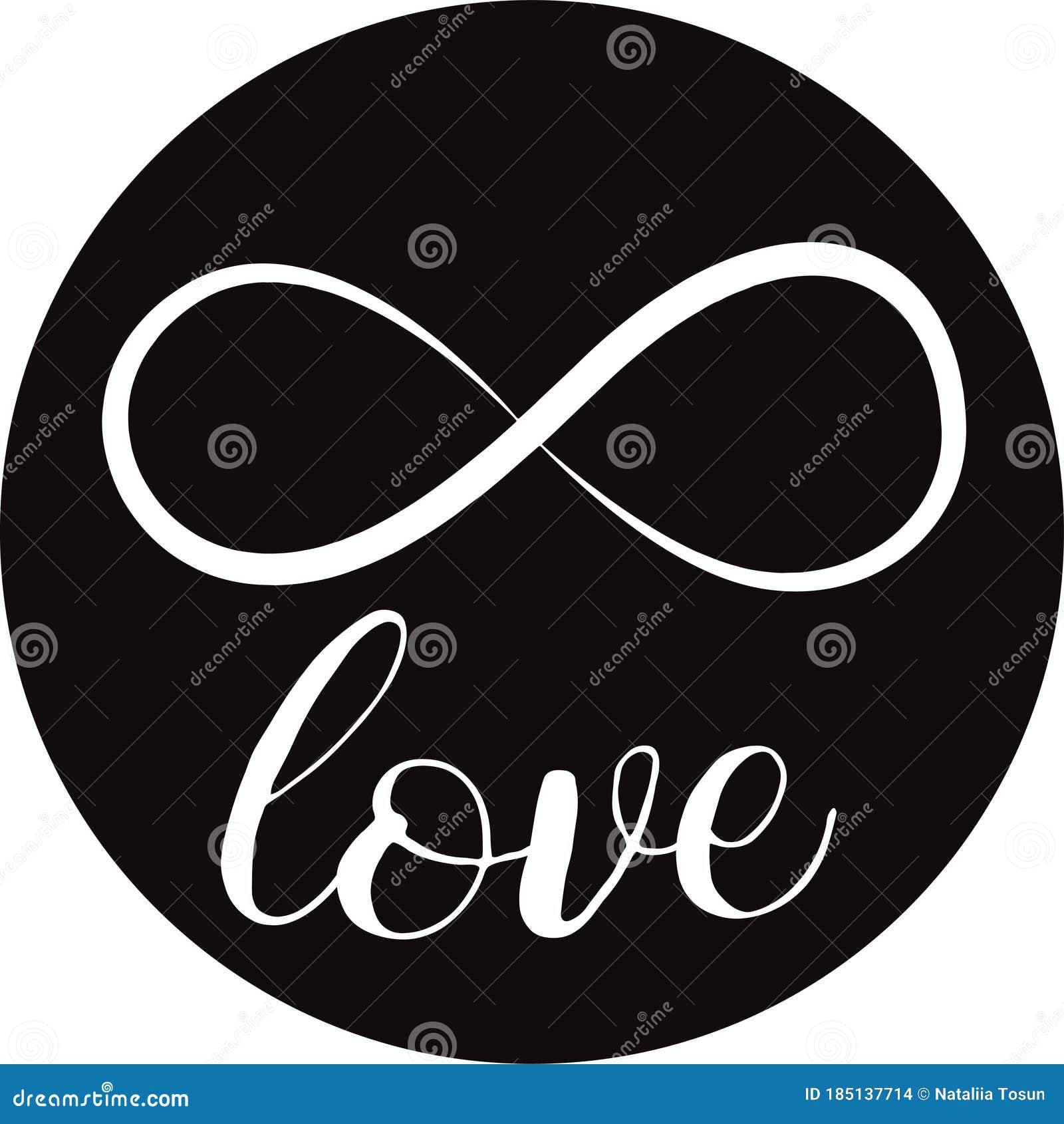 Print Infinity Freedom Symbol Vector Illustration New Art Stock Vector ...