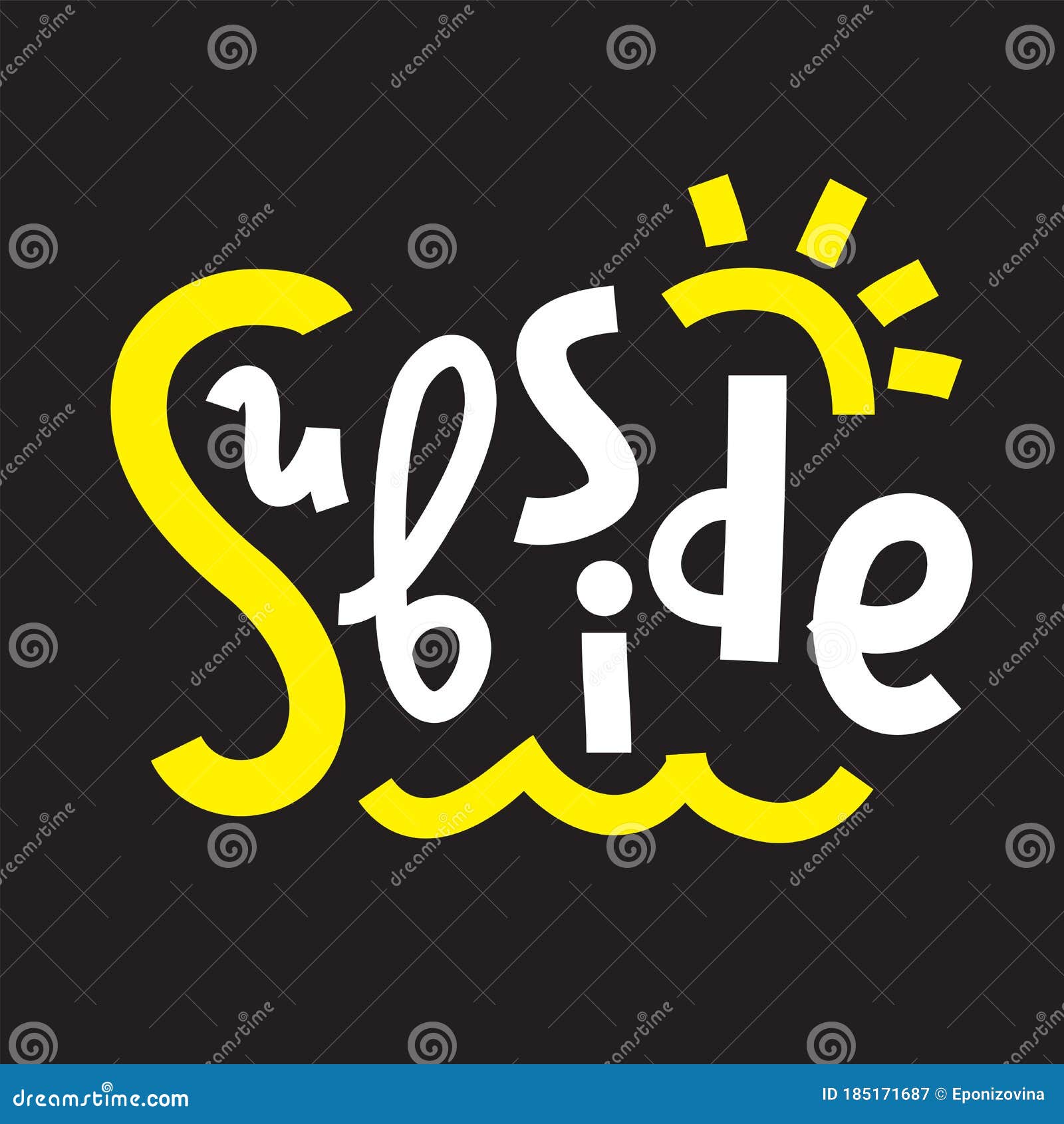 Subside - Simple Inspire and Motivational Quote. Stock Vector ...