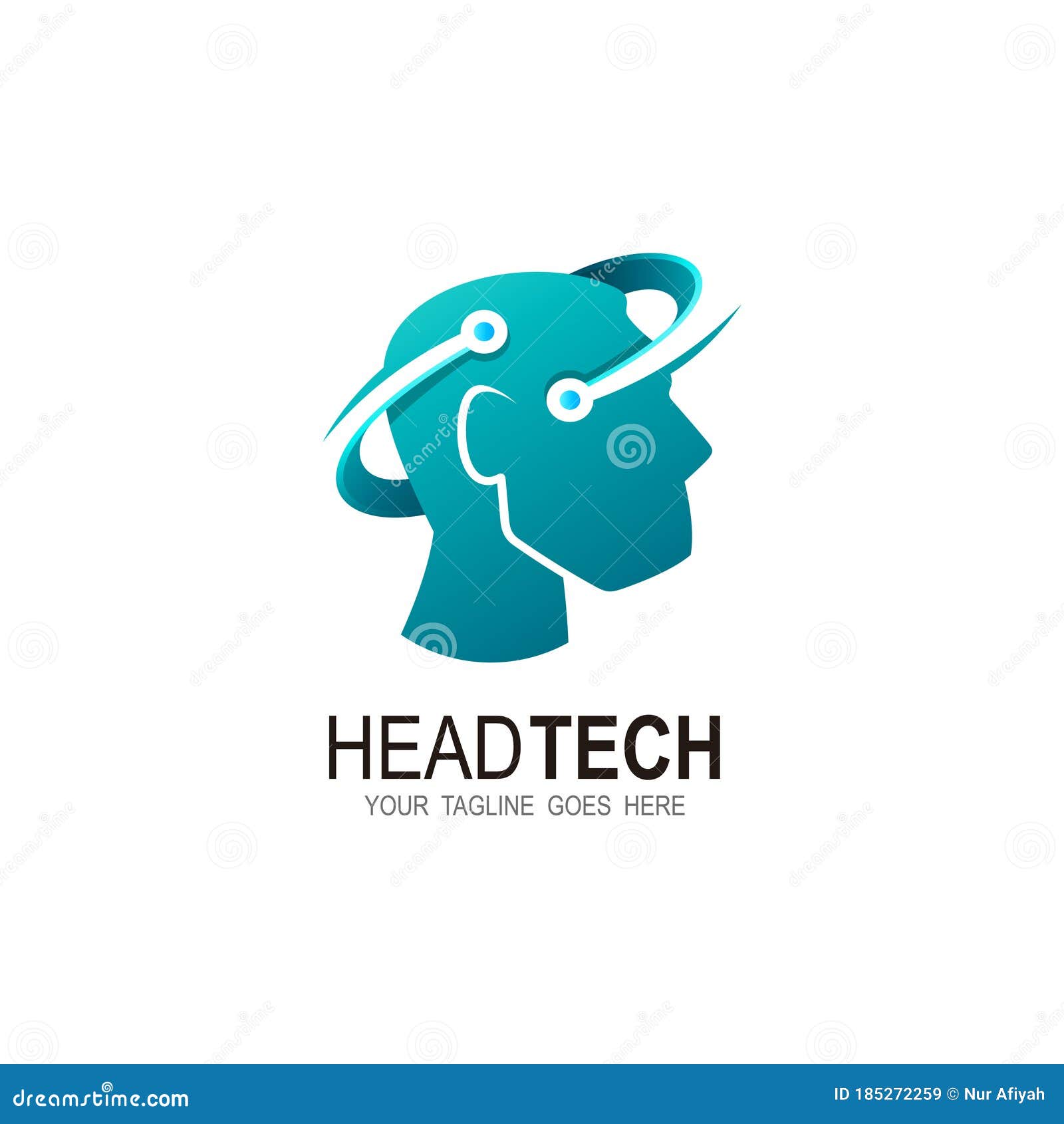 Head Tech Logo Vector, Technology and Brain Stock Vector - Illustration ...