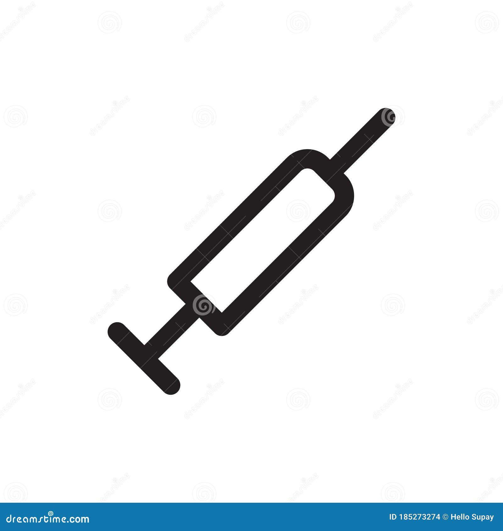 Icon Line Medical Injection Tool Stock Vector - Illustration of medical ...