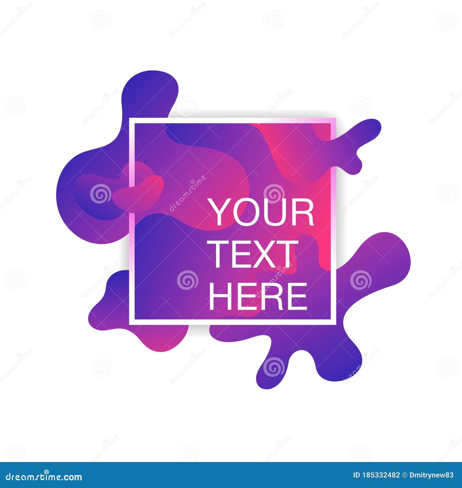 Abstract Liquid Banner Template Stock Vector - Illustration of ...