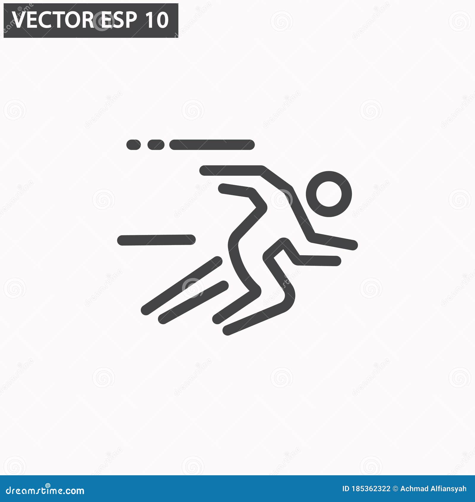 Run Away Icon Set Use for Your Web and Company Logo Stock Illustration ...