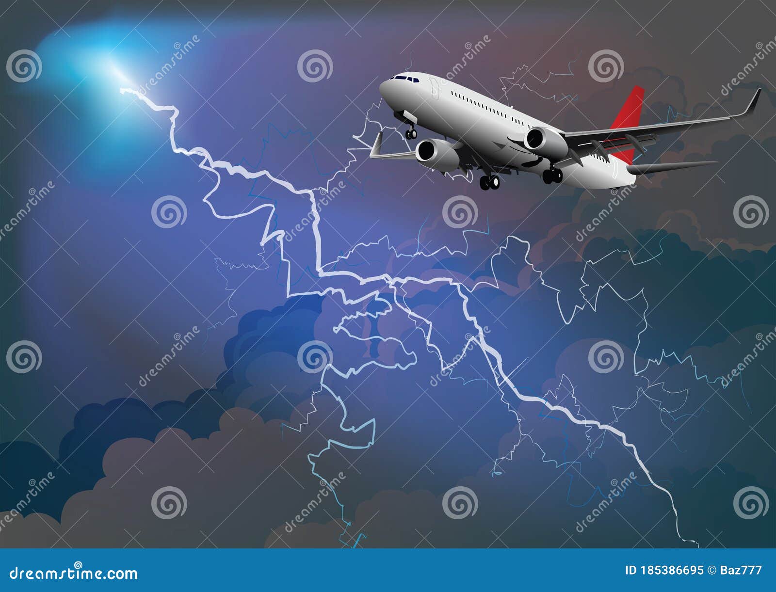 Red Lightning Arcing Through A Broken Window Generative AI Stock Image ...