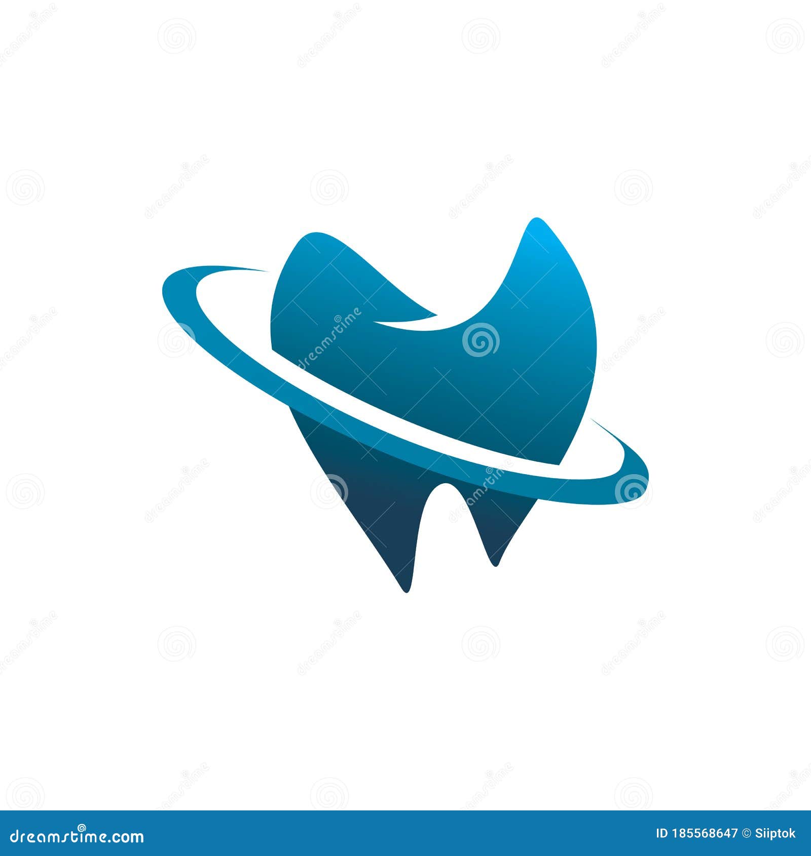 Blue Color Medical Dentist Tooth Doctor Logo Design Stock Vector ...