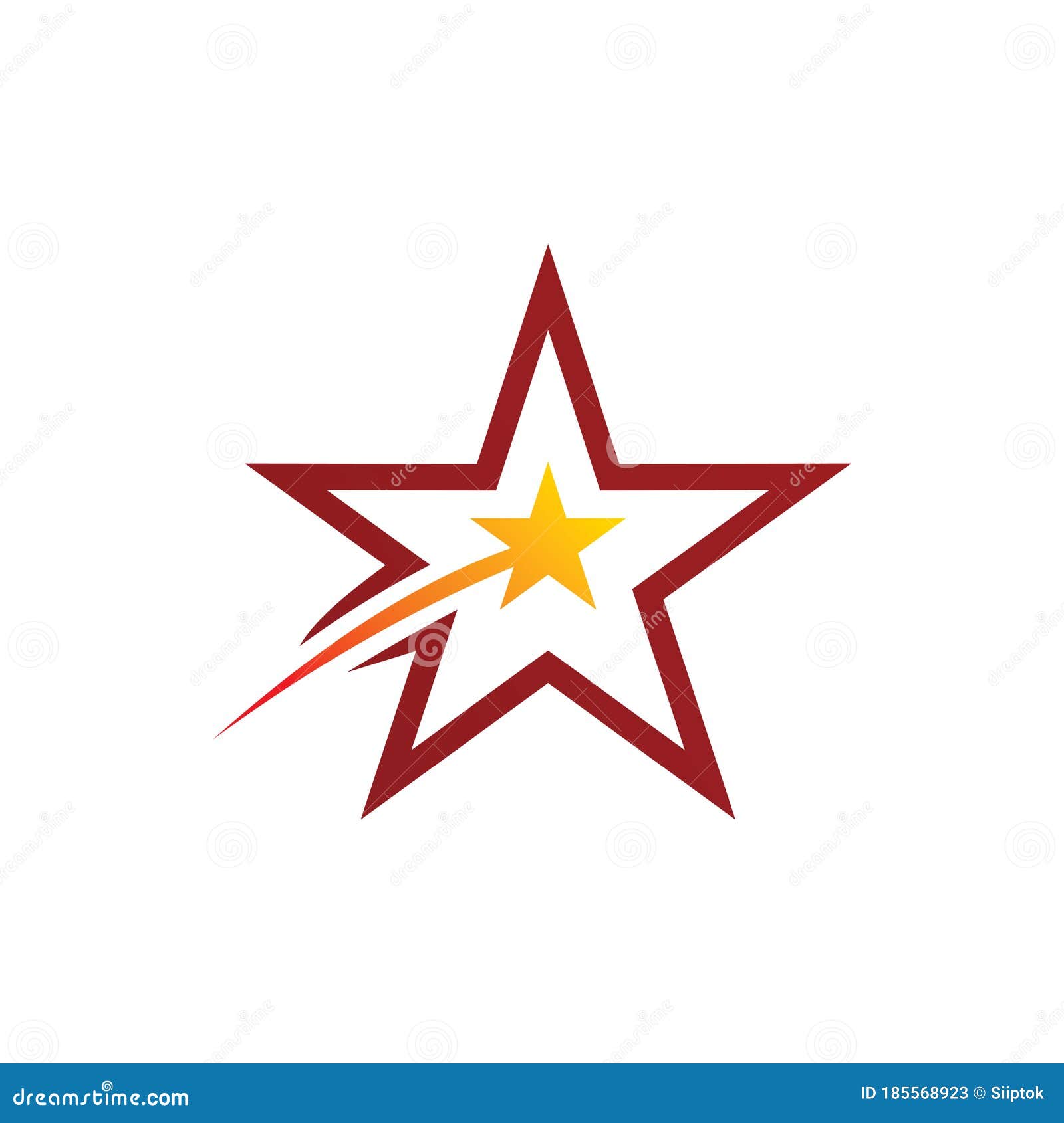 Star Motion Color Shape Logo Design Vector Illustration | CartoonDealer ...