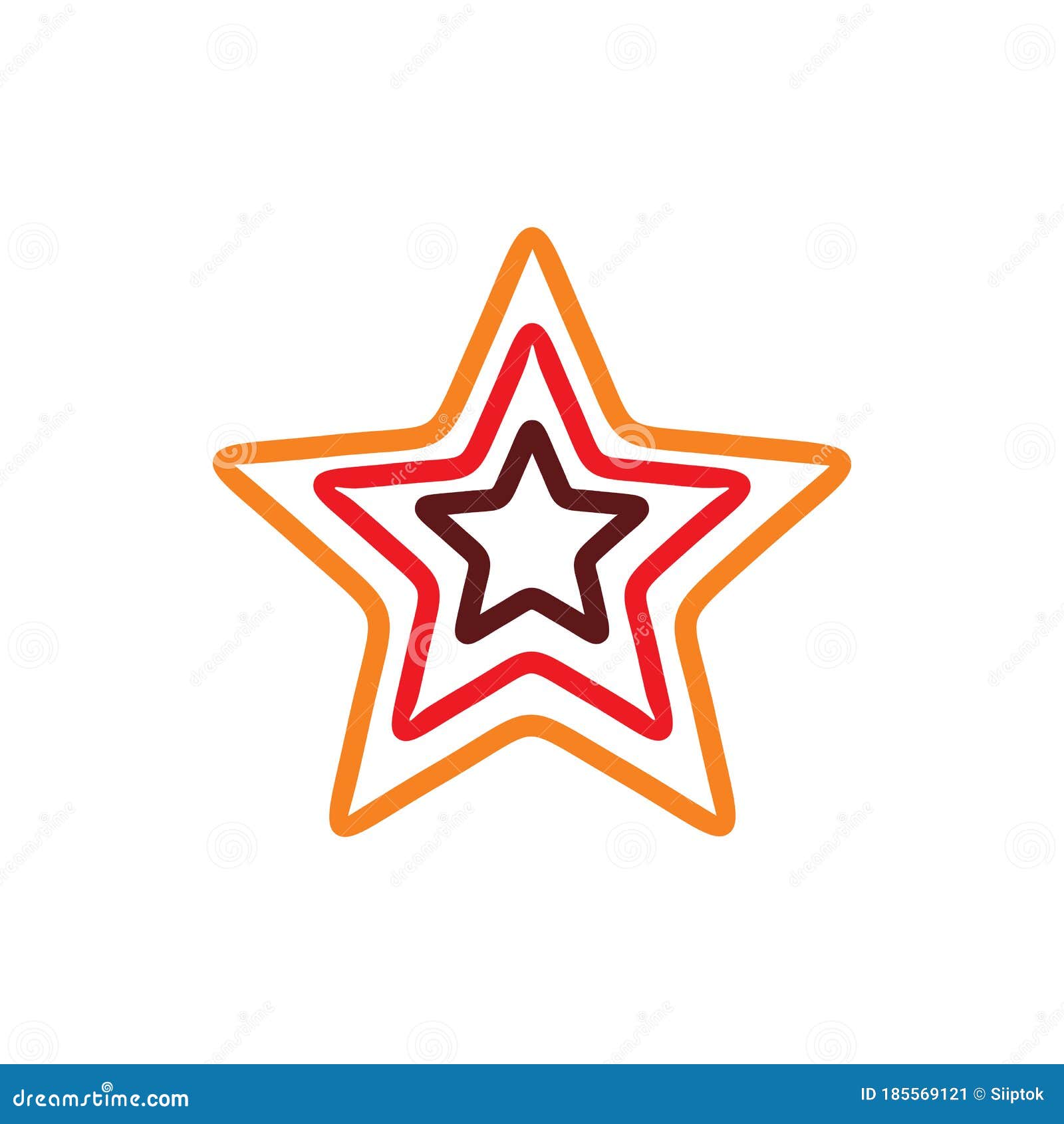 Full Color Line Zoom Star Logo Design Stock Vector - Illustration of ...