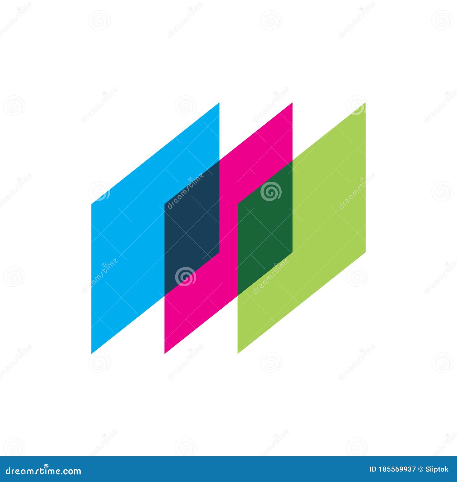 Creative Color Big Data Square Stock Logo Design Stock Vector ...