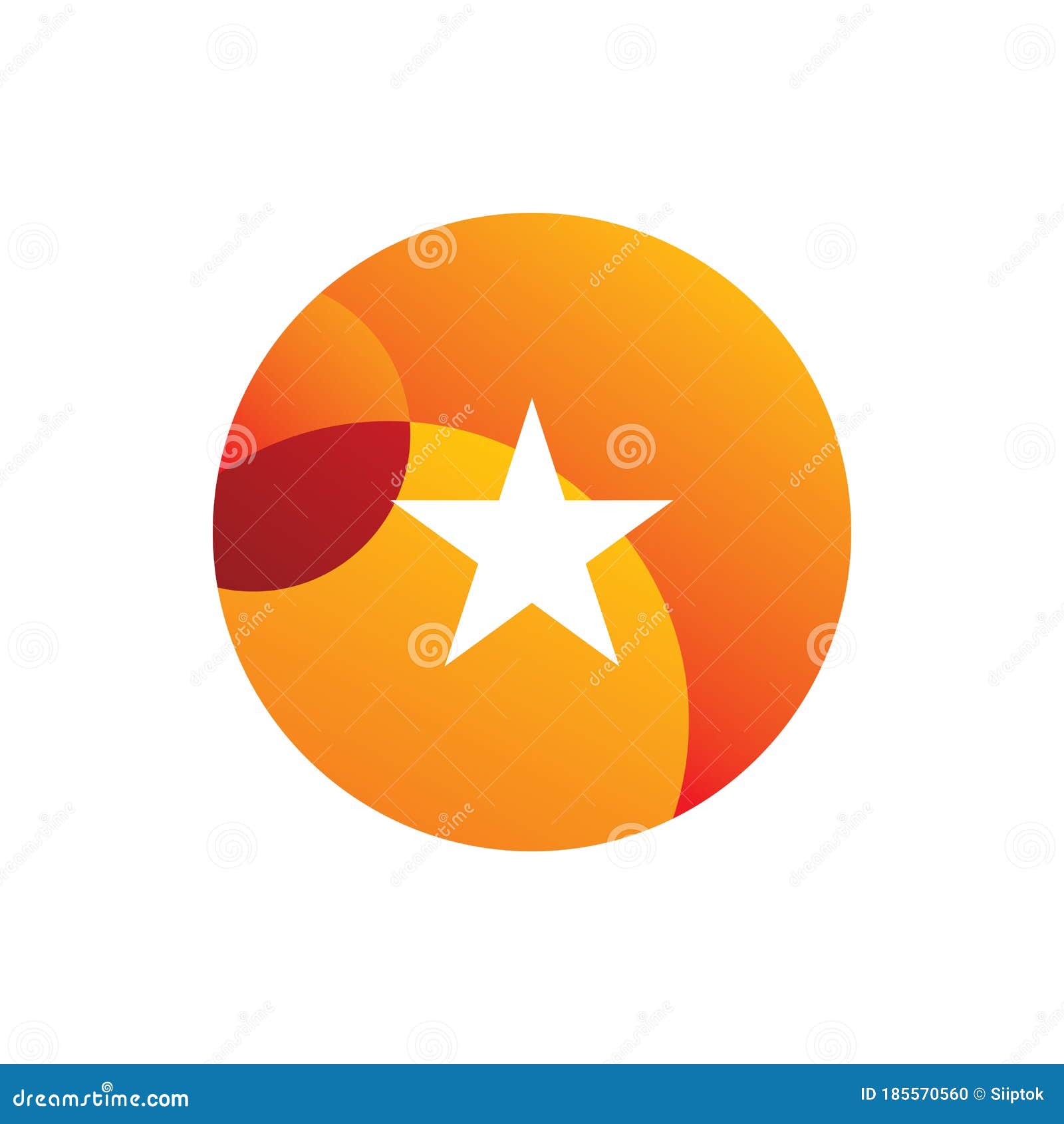 Circle Star Creative Full Color Logo Design Stock Vector - Illustration ...