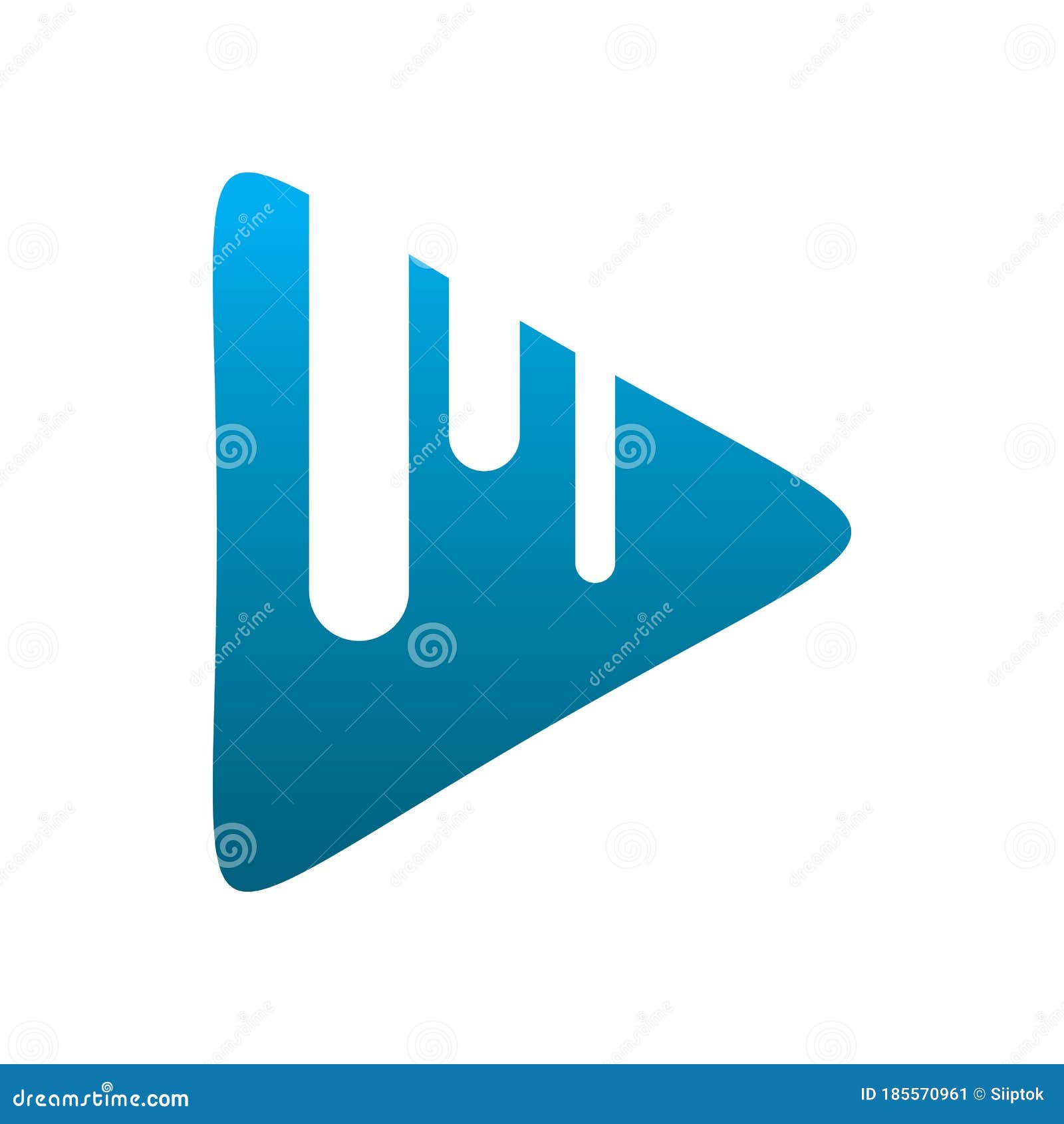 Triangle Play Media Logo Design Stock Vector - Illustration of group ...