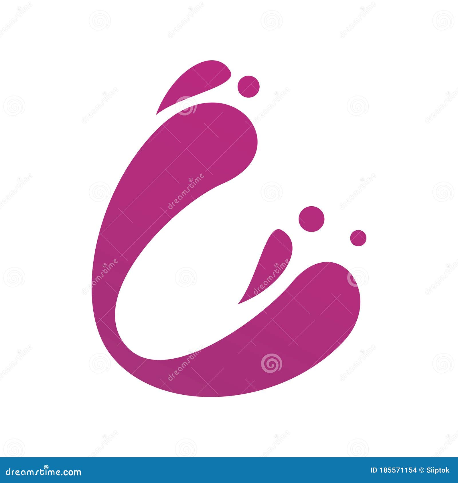 Creative Full Color Letter C Fluid Splat Ink Paint Art Logo Design ...