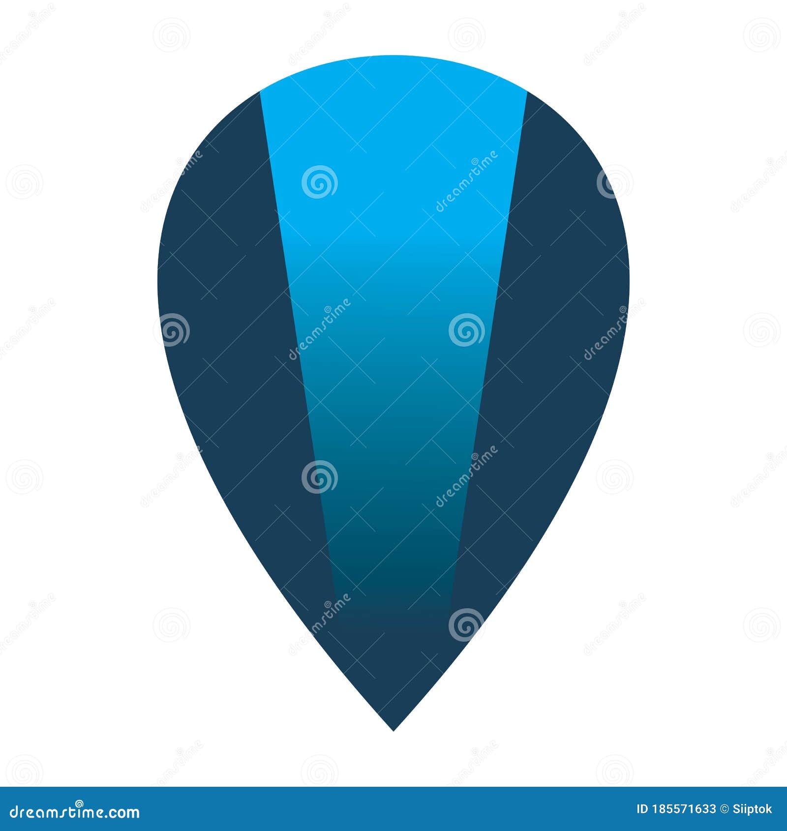 Blue Pin Map Location Color Shape Logo Design Stock Vector ...