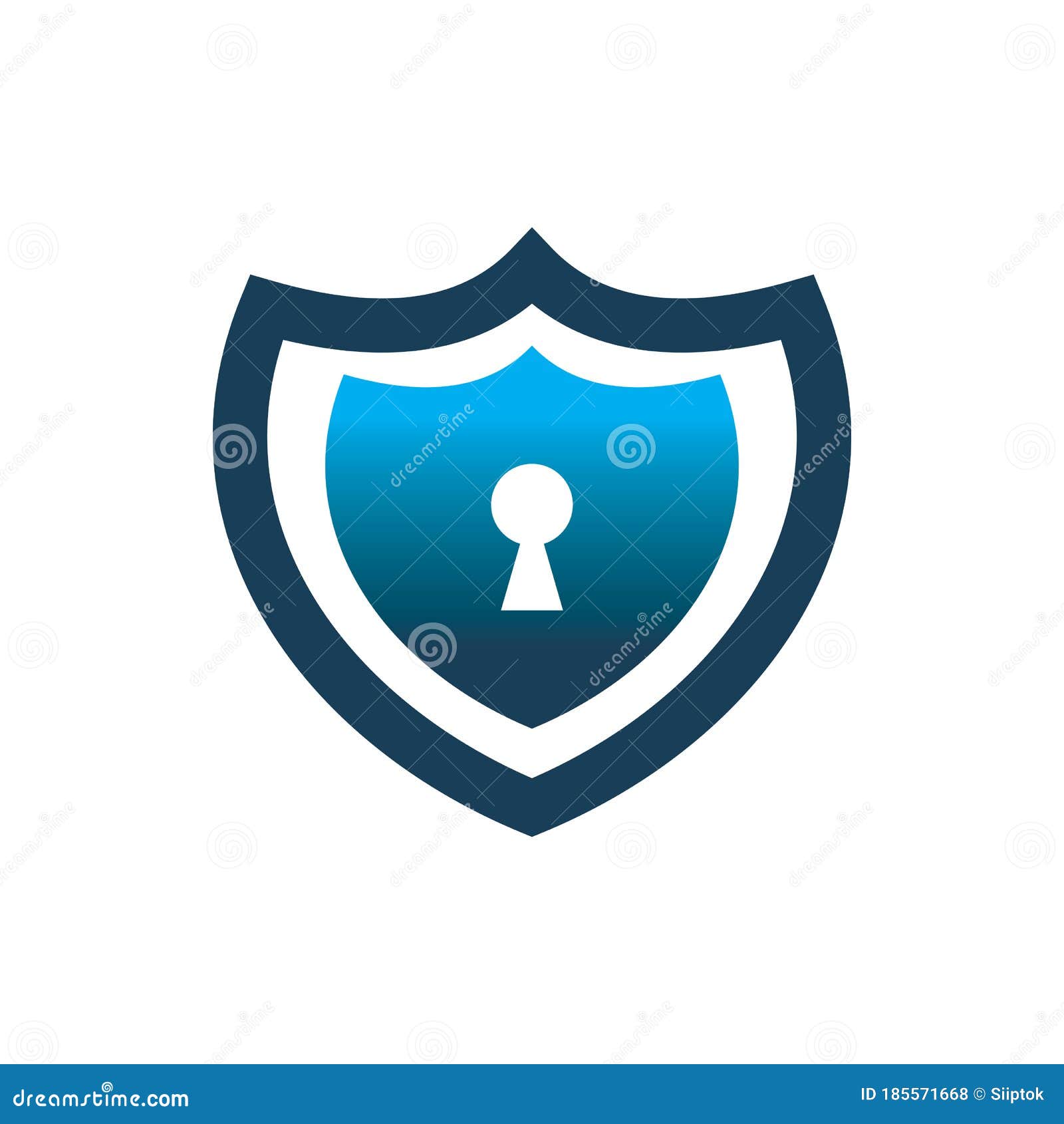 Blue Secure Shield Lock Logo Design Stock Vector - Illustration of ...