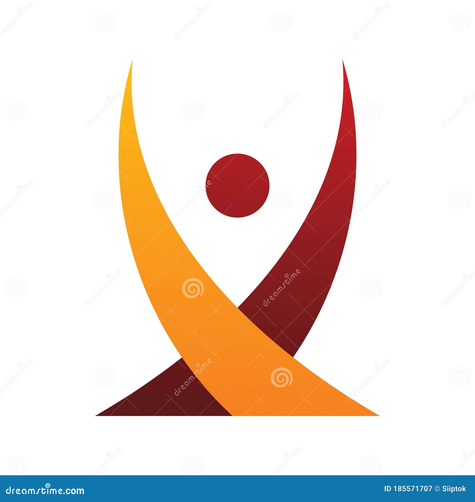 Creative Full Color Letter X Healthy Active People Logo Design Stock ...