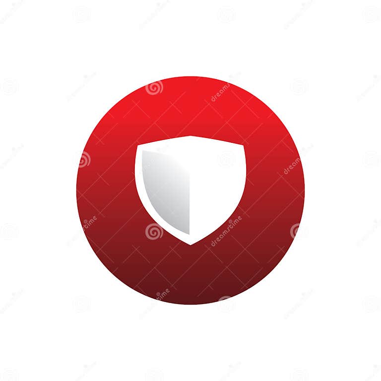 Red Secure Shield Logo Design Stock Vector - Illustration of group ...