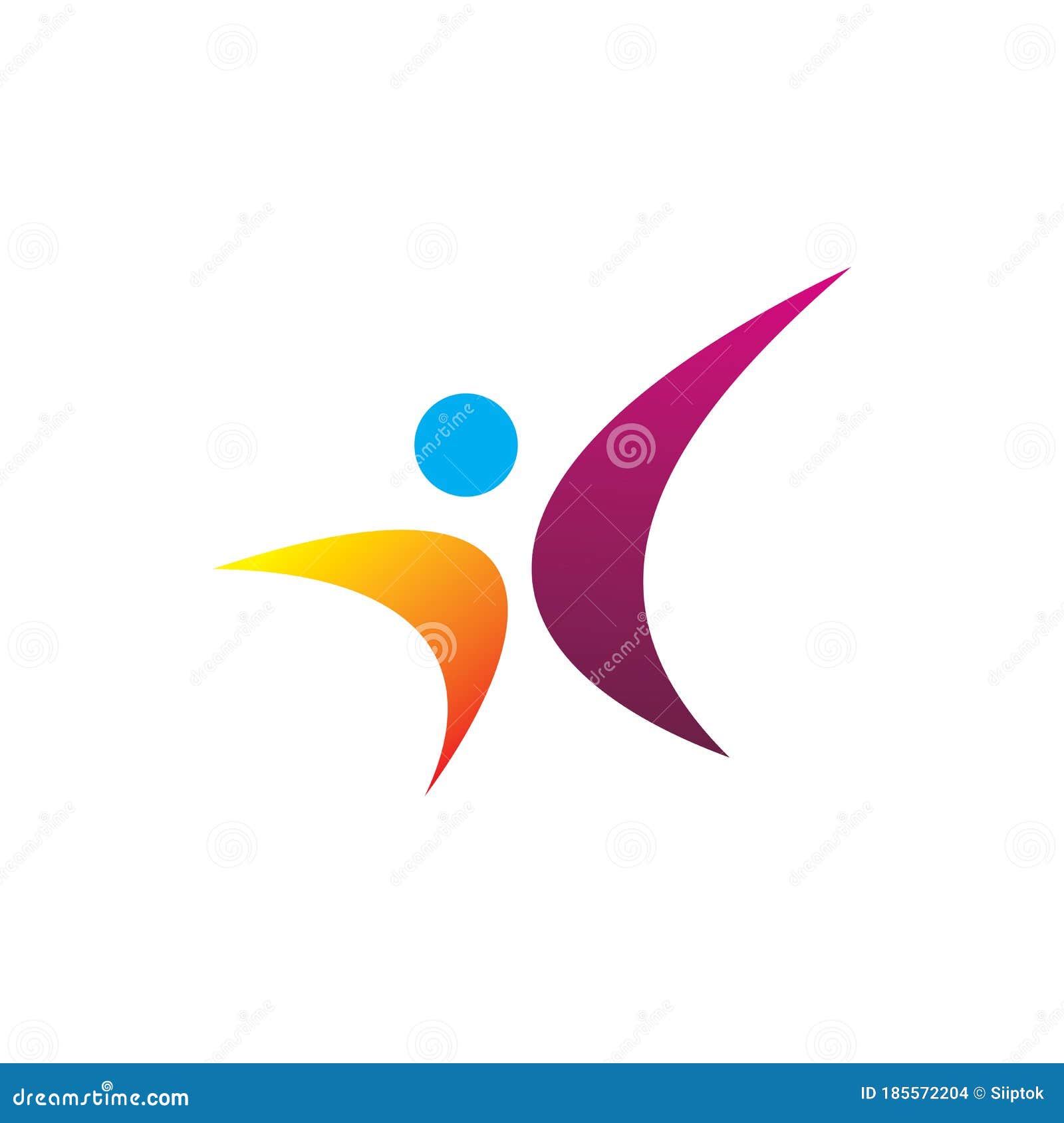 Creative Full Color People Group Team Logo Design Stock Vector ...