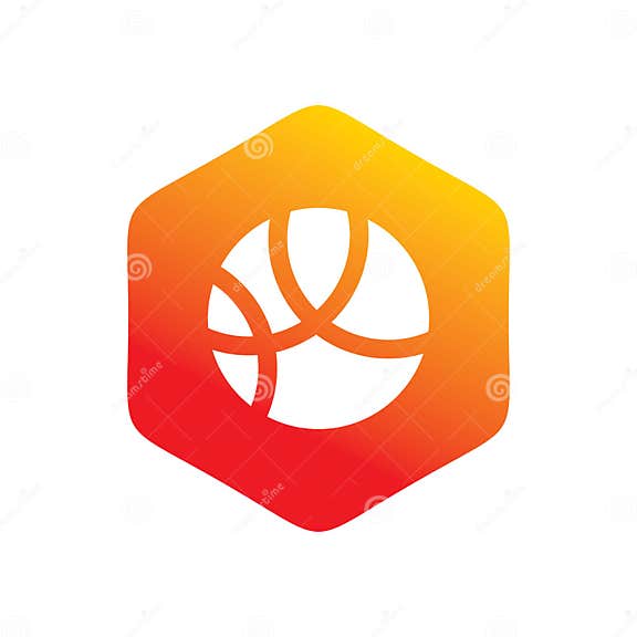 Creative Full Color Hexagon Ball Logo Design Stock Vector ...