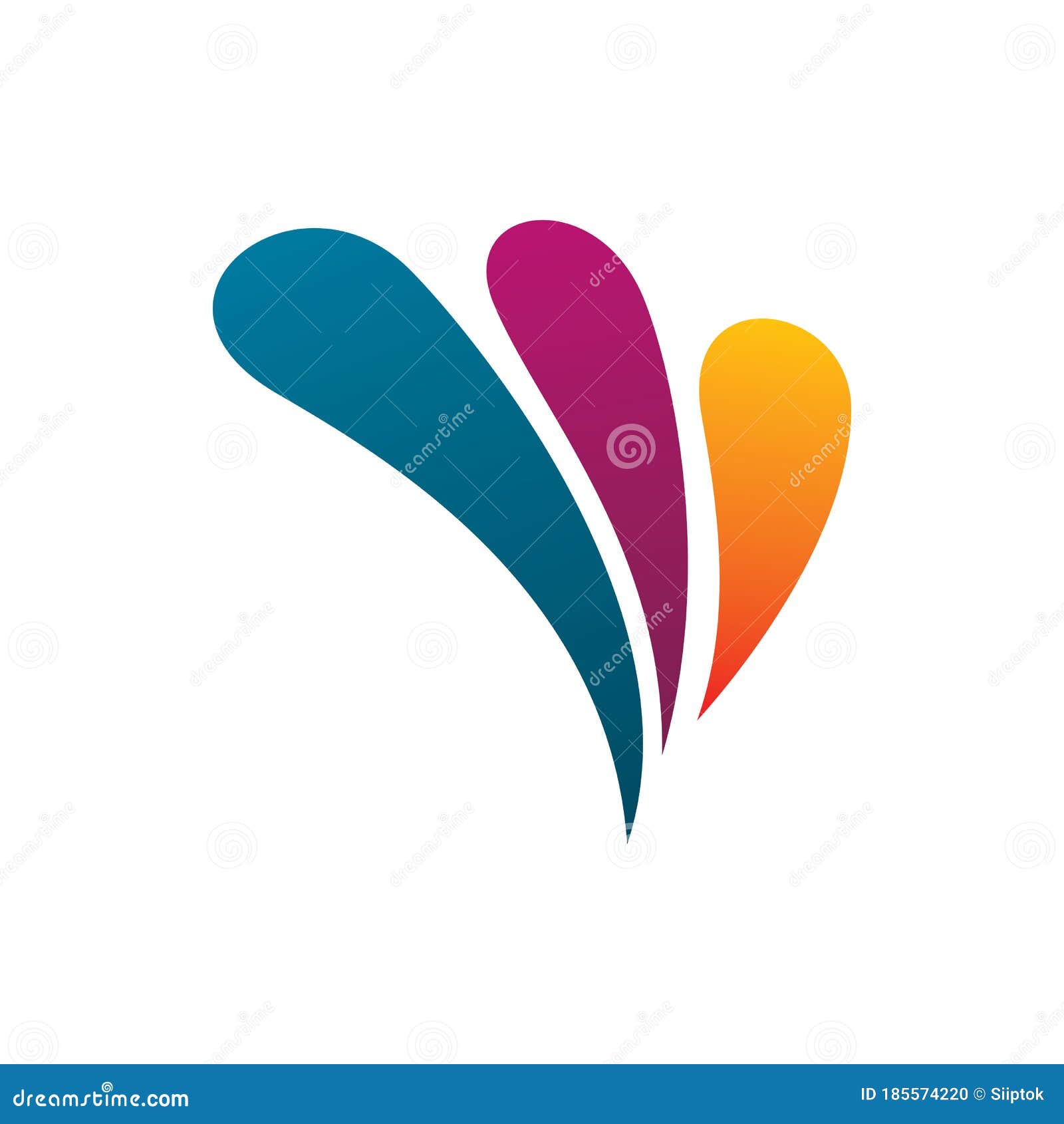 Creative Full Color Paint Ink Splash Logo Design Stock Vector ...