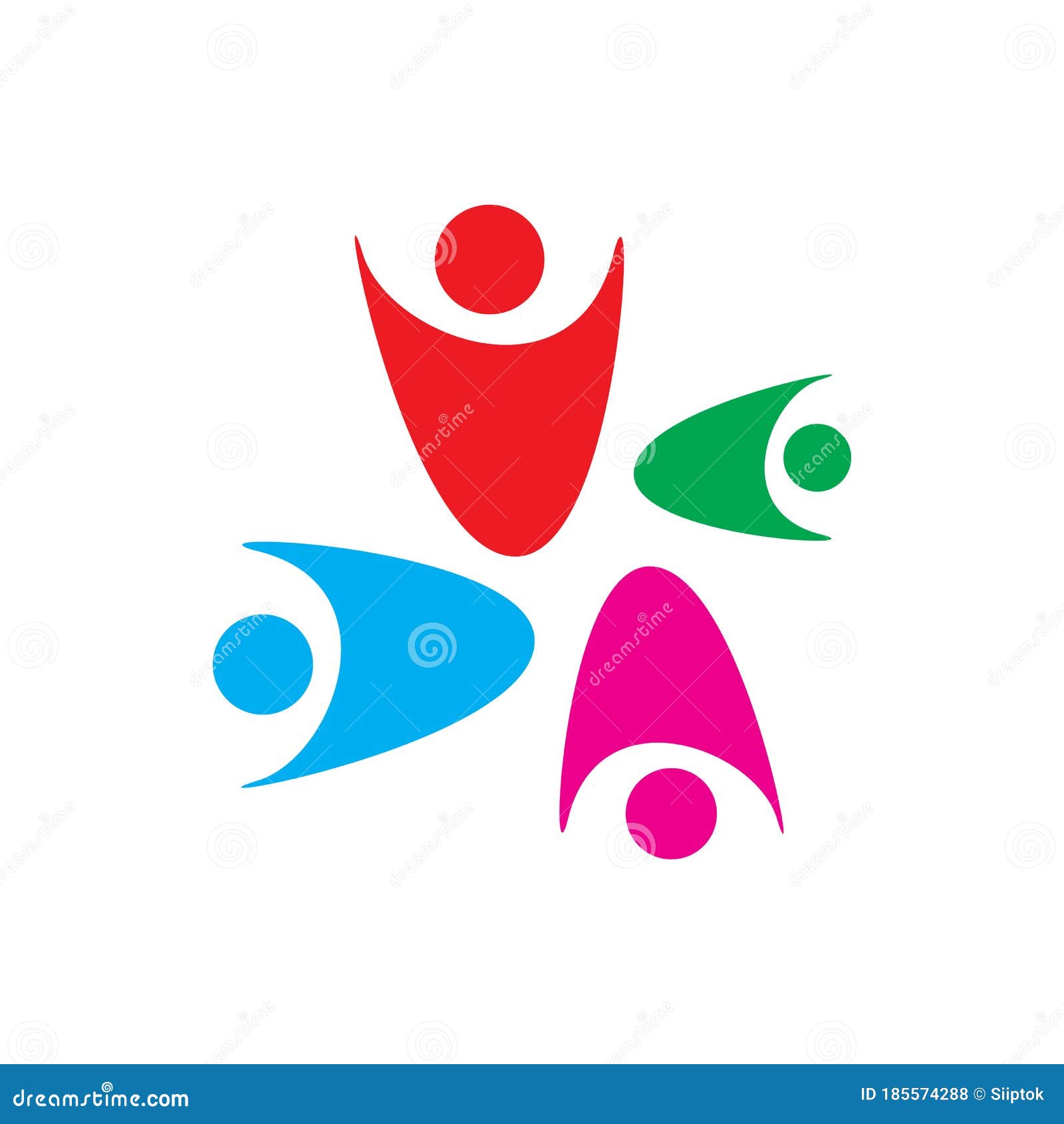 Creative Modern Group People Team Logo Design Stock Vector ...