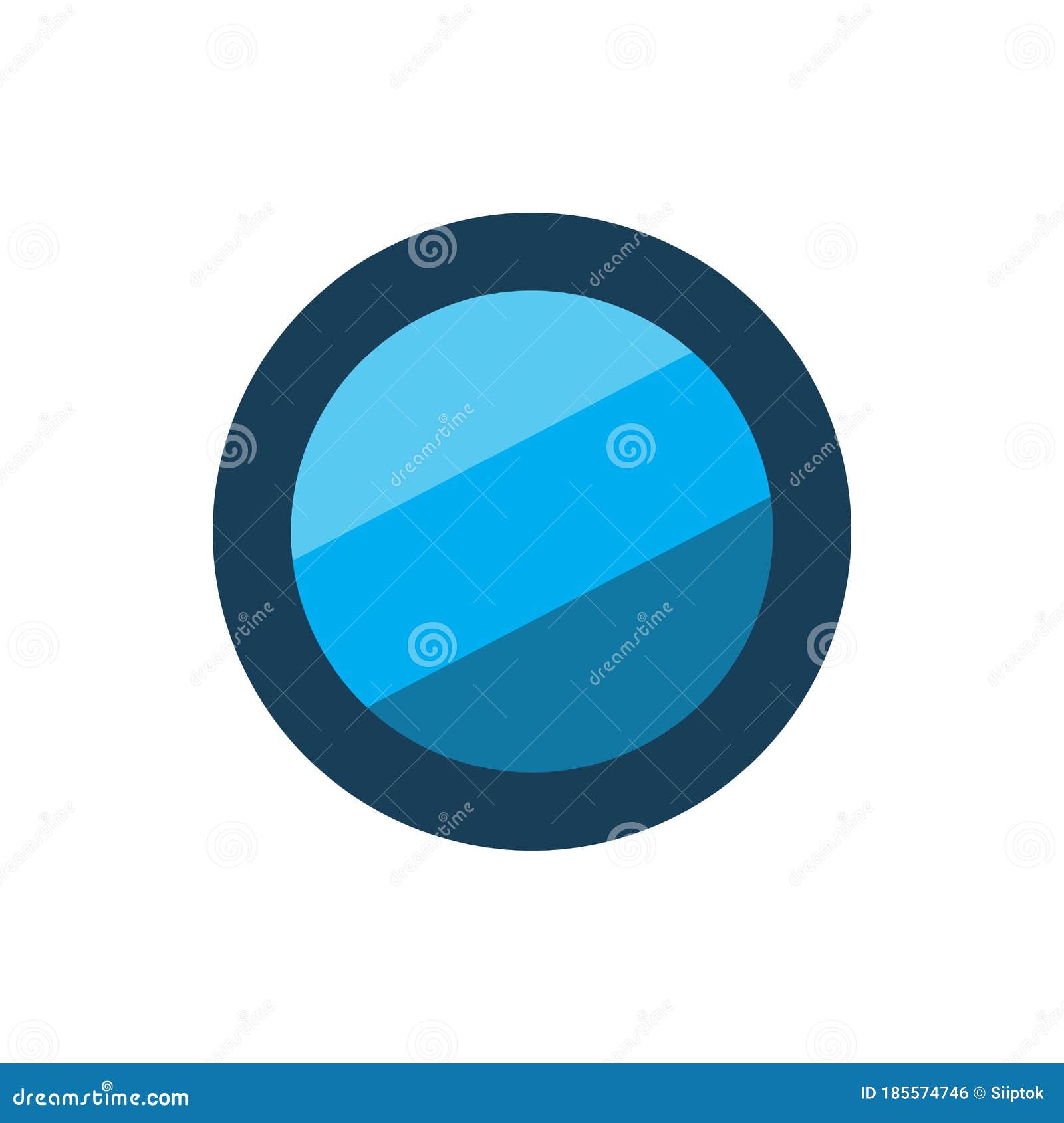 Blue Color Circle Strip Line Logo Design Stock Vector - Illustration of ...