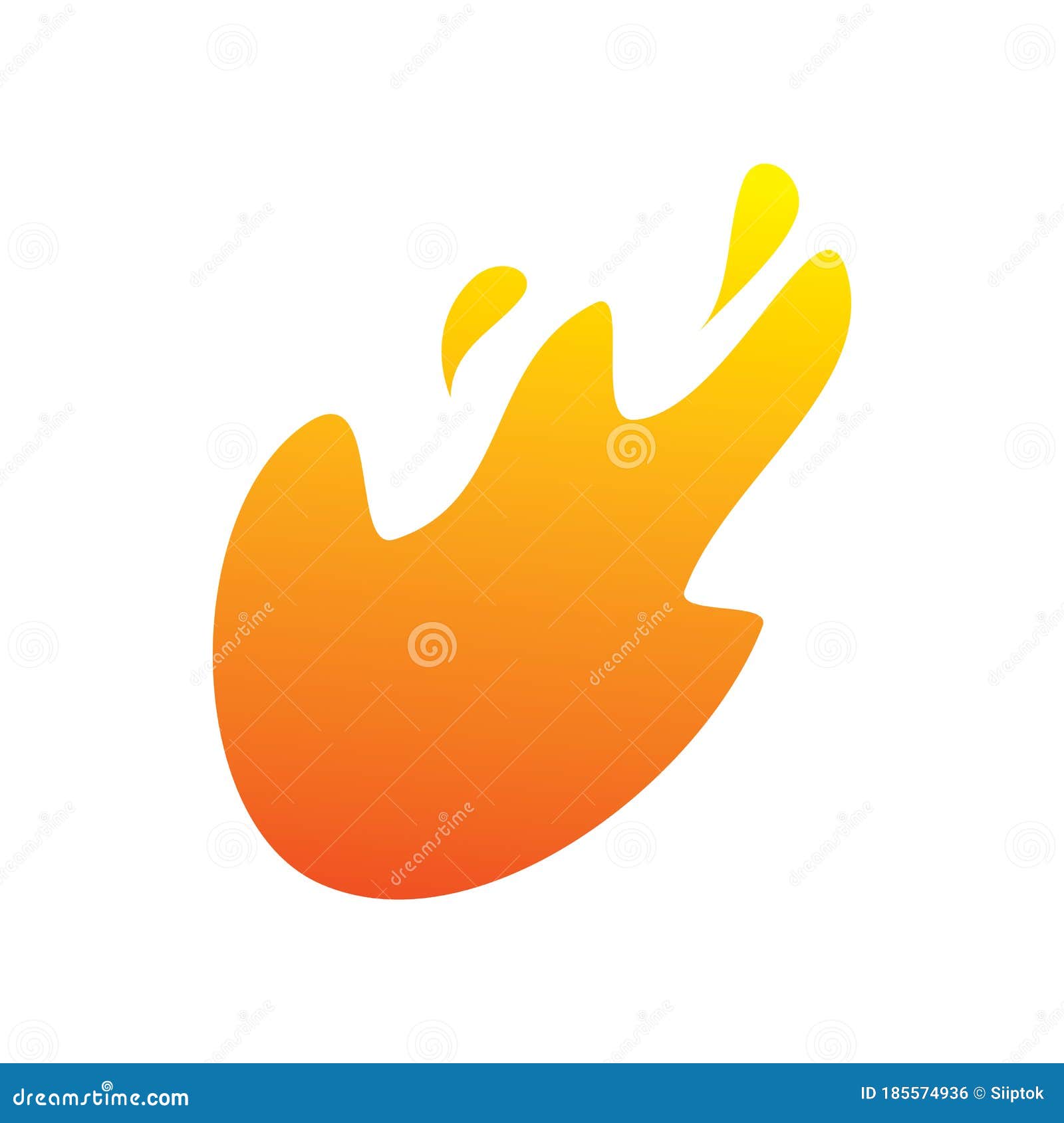 Creative Full Color Motion Fire Flame Logo Design Stock Vector ...