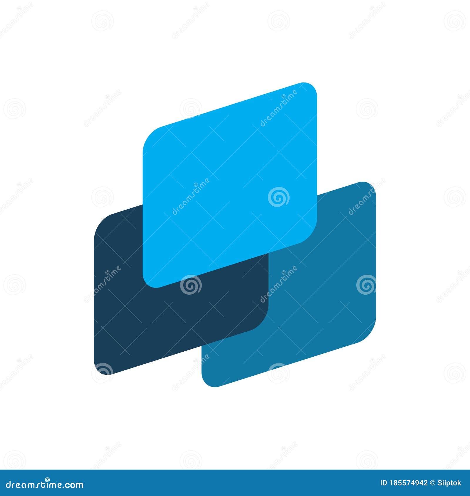 Blue Group Team Data Square Logo Design Stock Vector - Illustration of ...