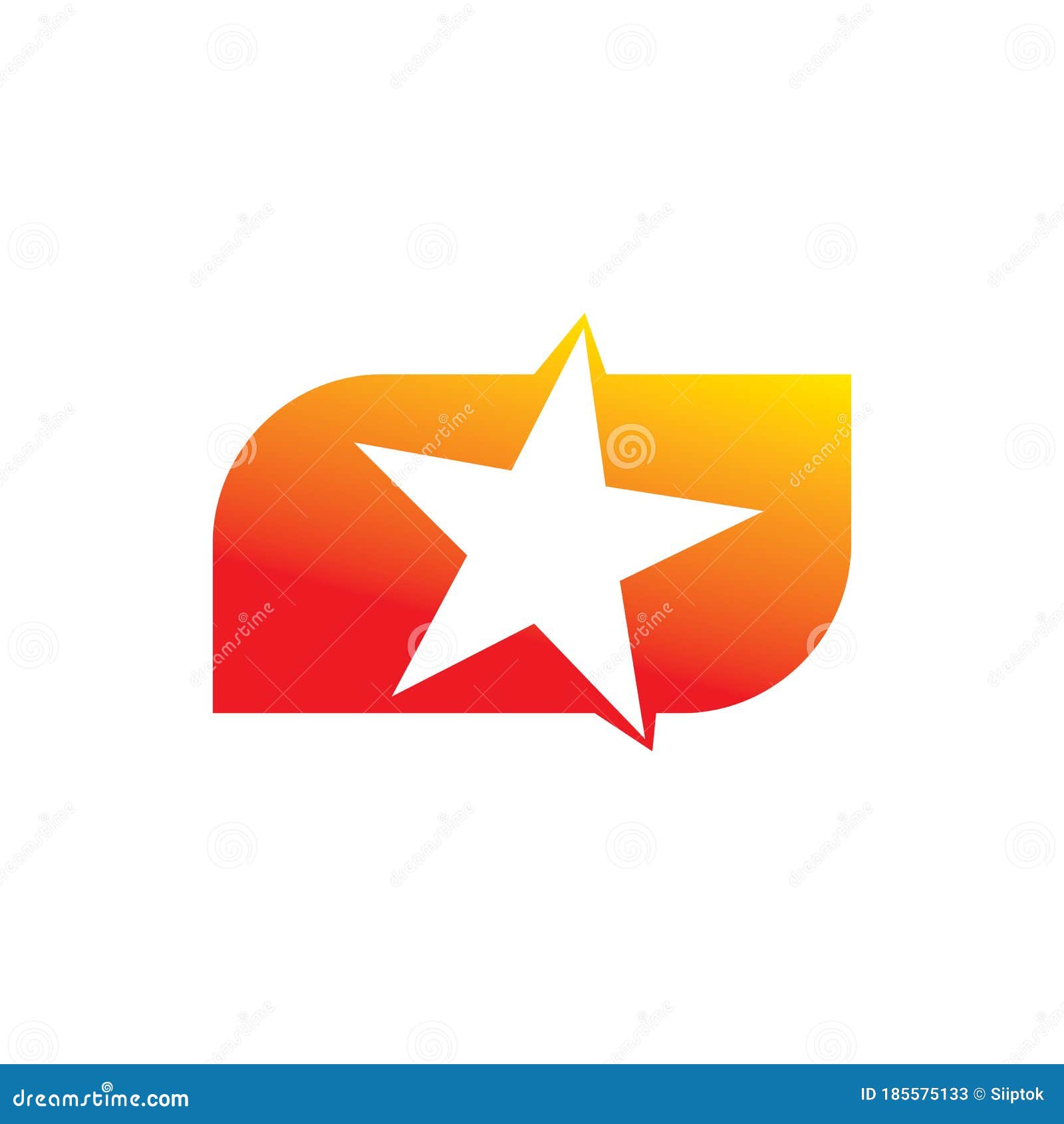 Creative Full Color Shape Star Logo Design Stock Vector - Illustration ...