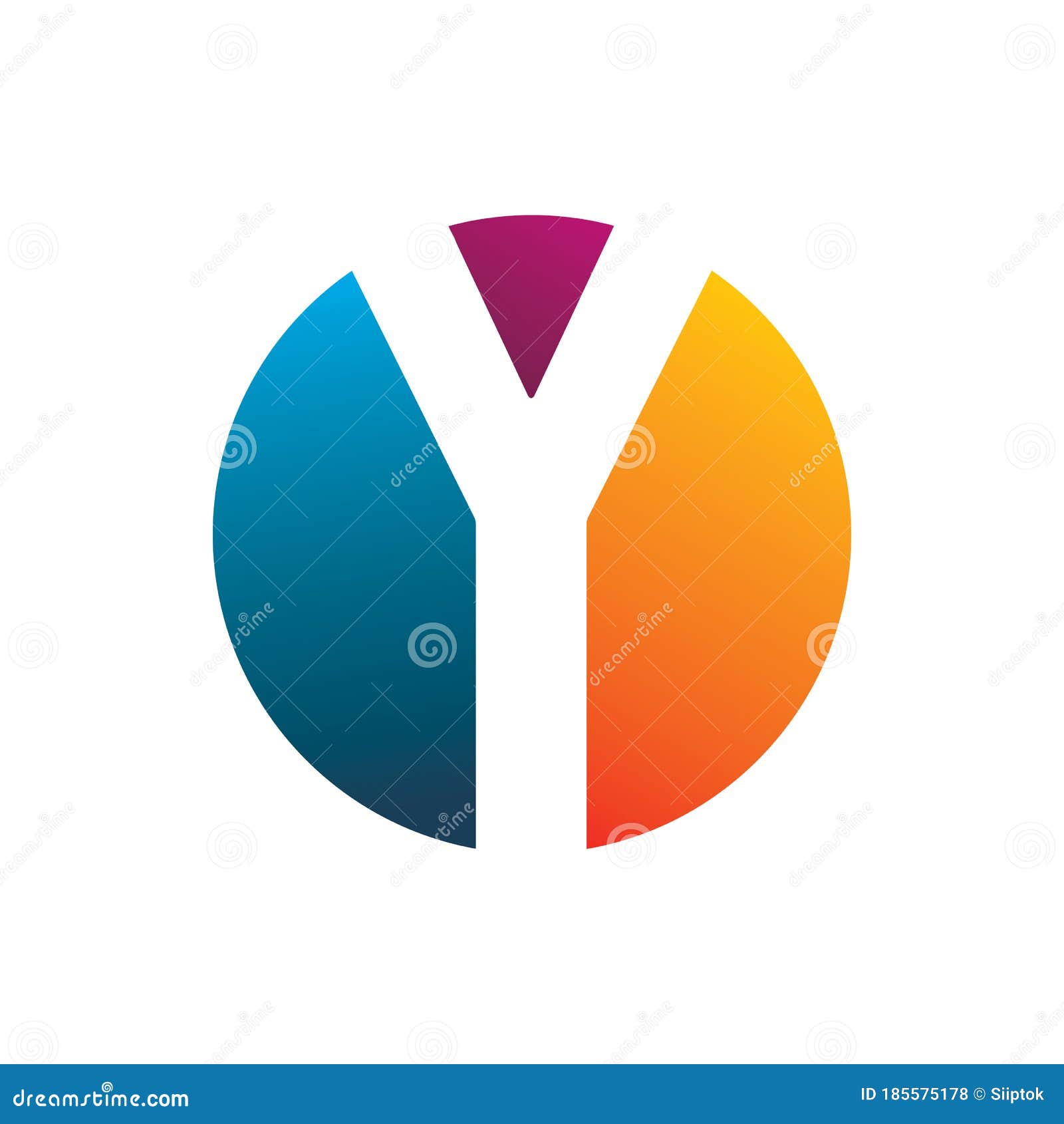 Font Letter Y Creative Circle Unique Young Logo Design Stock Vector ...
